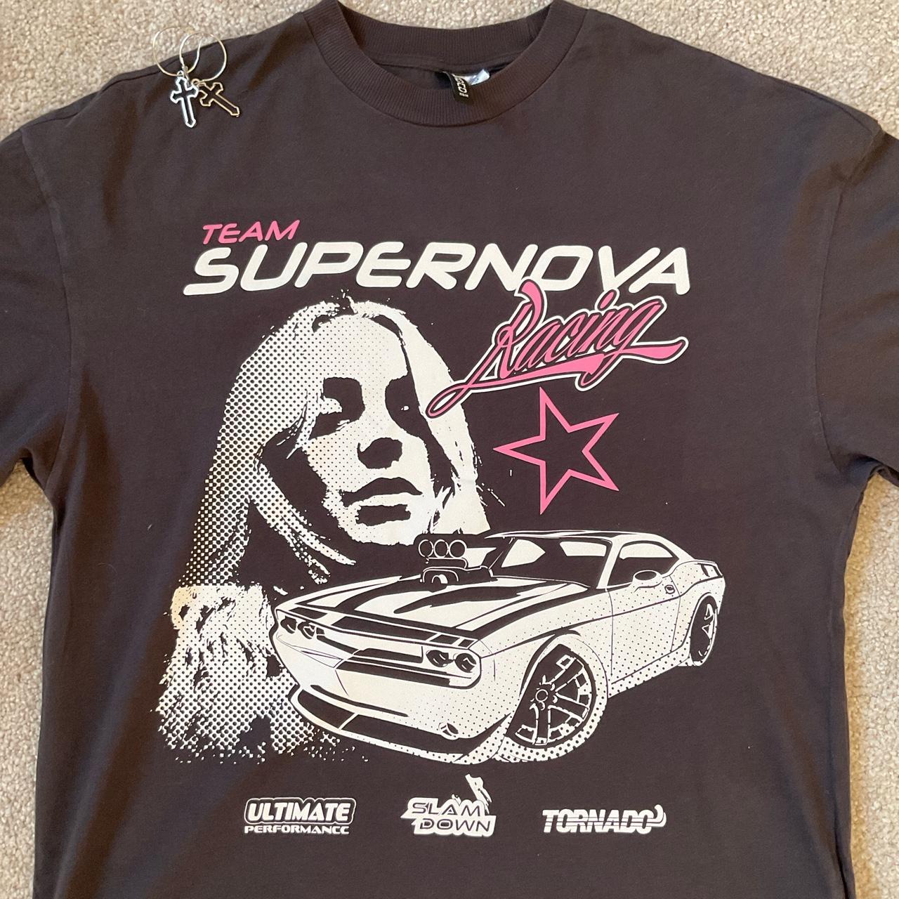 Racing car graphic tee Oversized fit - Depop