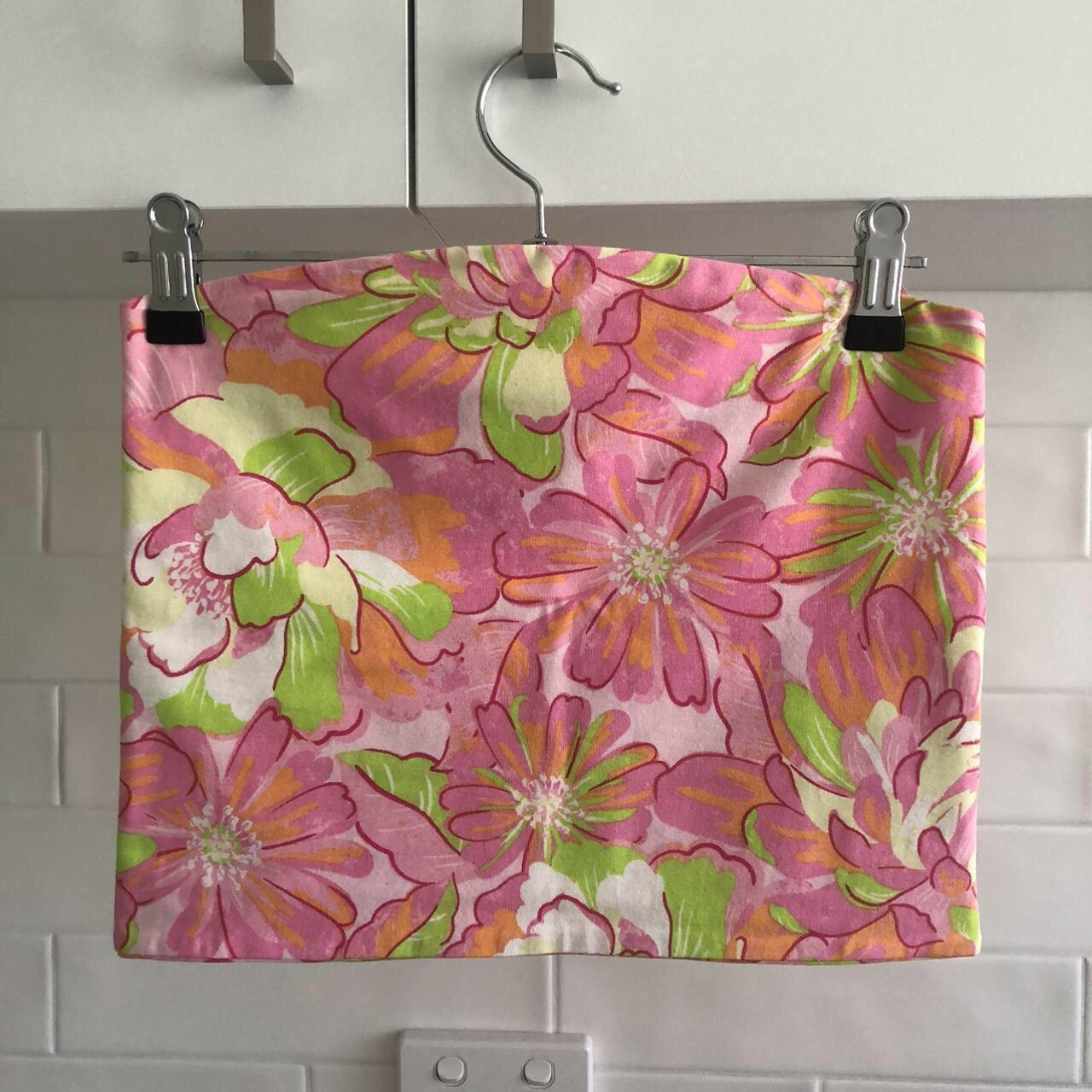 Supre Floral Lacey Tube Top, size 2xs/6 Worn once... - Depop