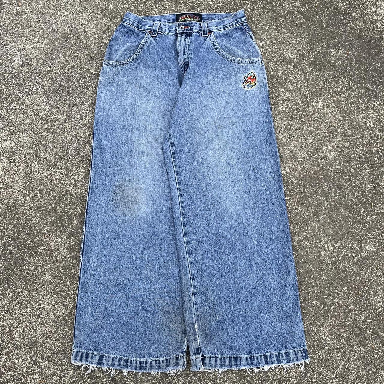 Vintage 90s JNCO “slacker” graffiti style... - Depop