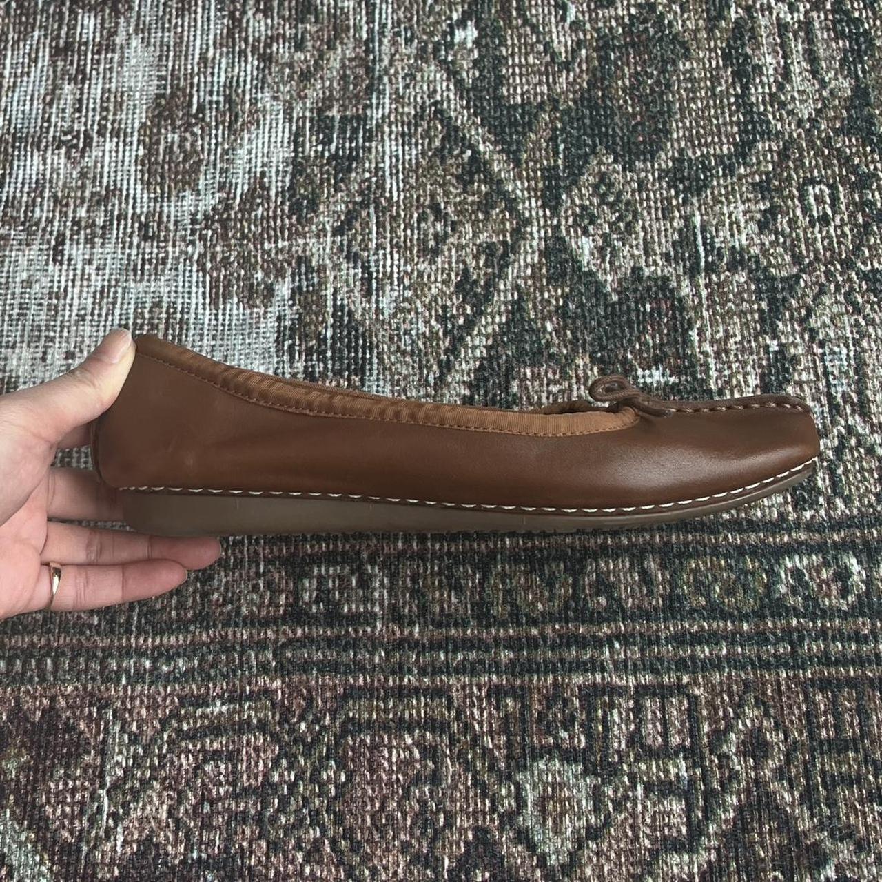 Clarks freckle ice ballet flats in brown... - Depop