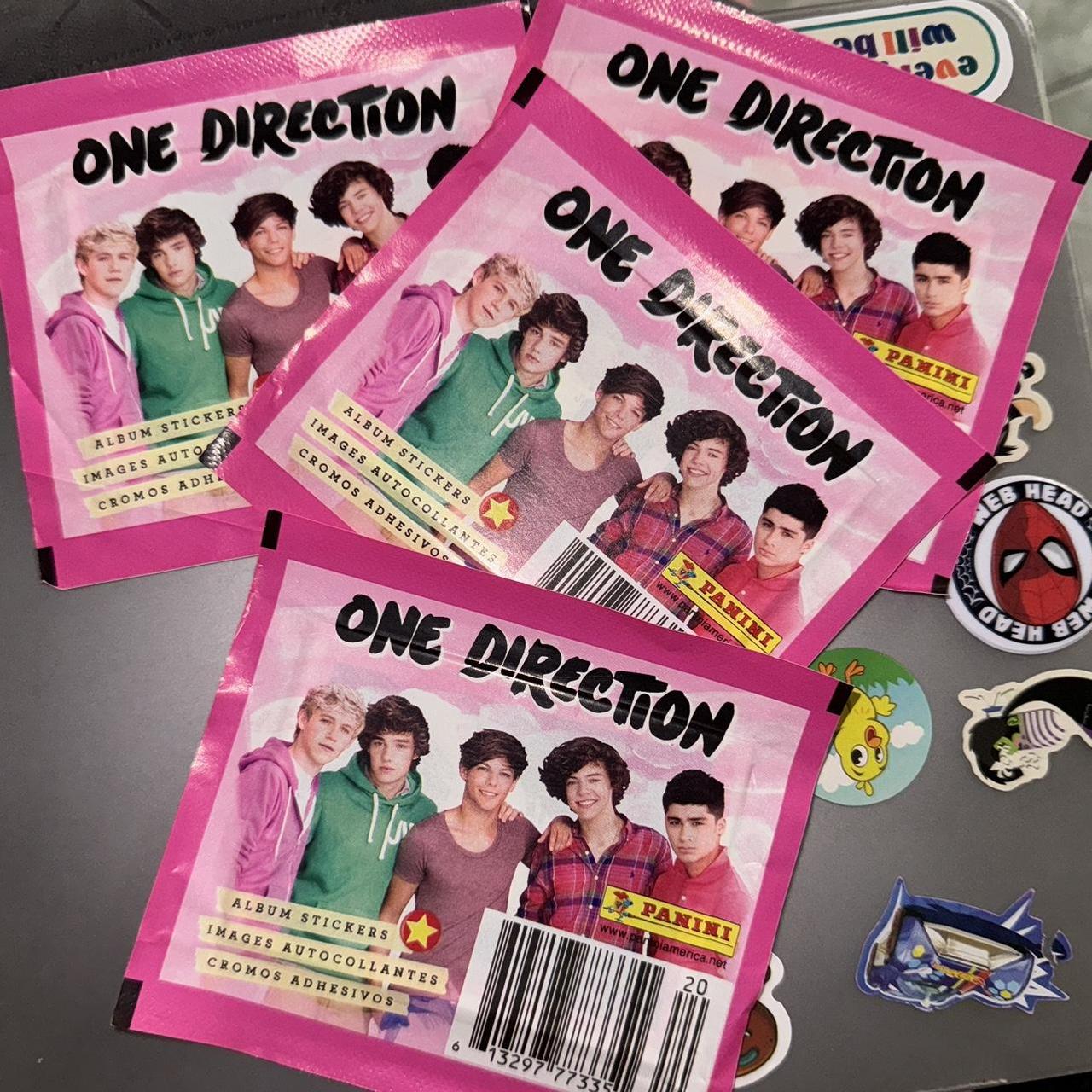 4 packs of One Direction stickers 7 stickers in each... - Depop