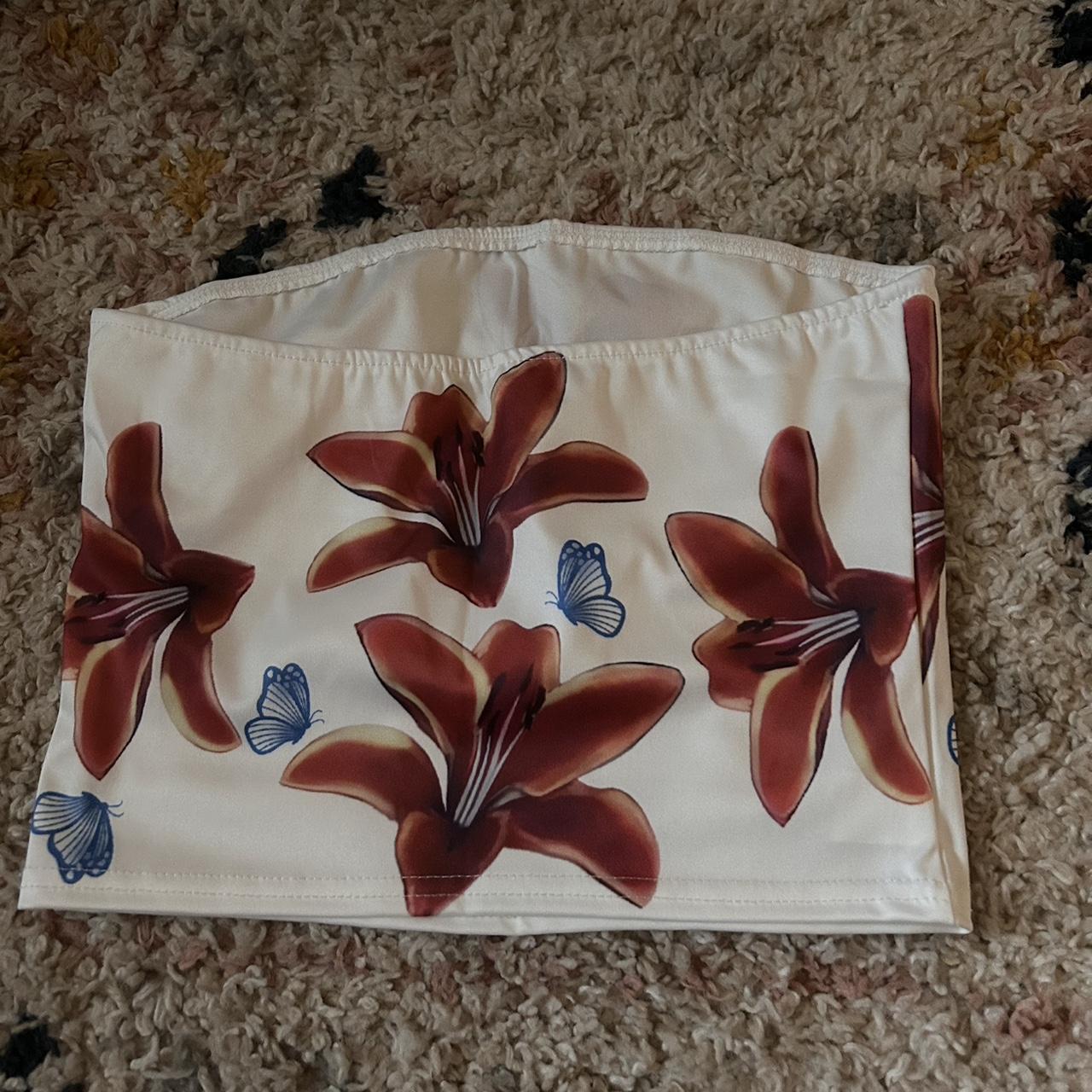 amazon tube top - can fit size small or medium -... - Depop