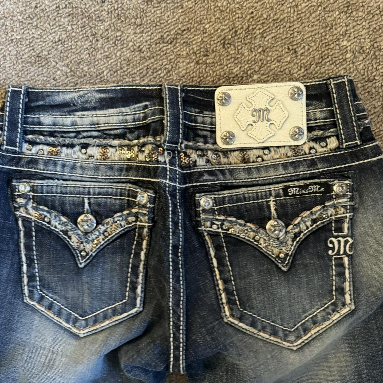 Miss me flare jeans Waist: 71cm Length:... - Depop