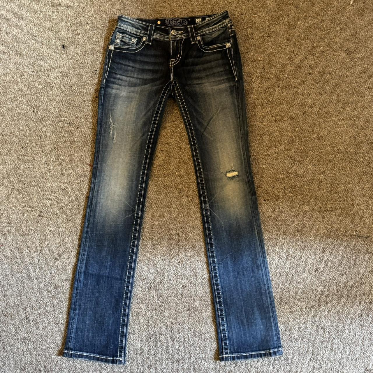 Miss me flare jeans Waist: 71cm Length:... - Depop
