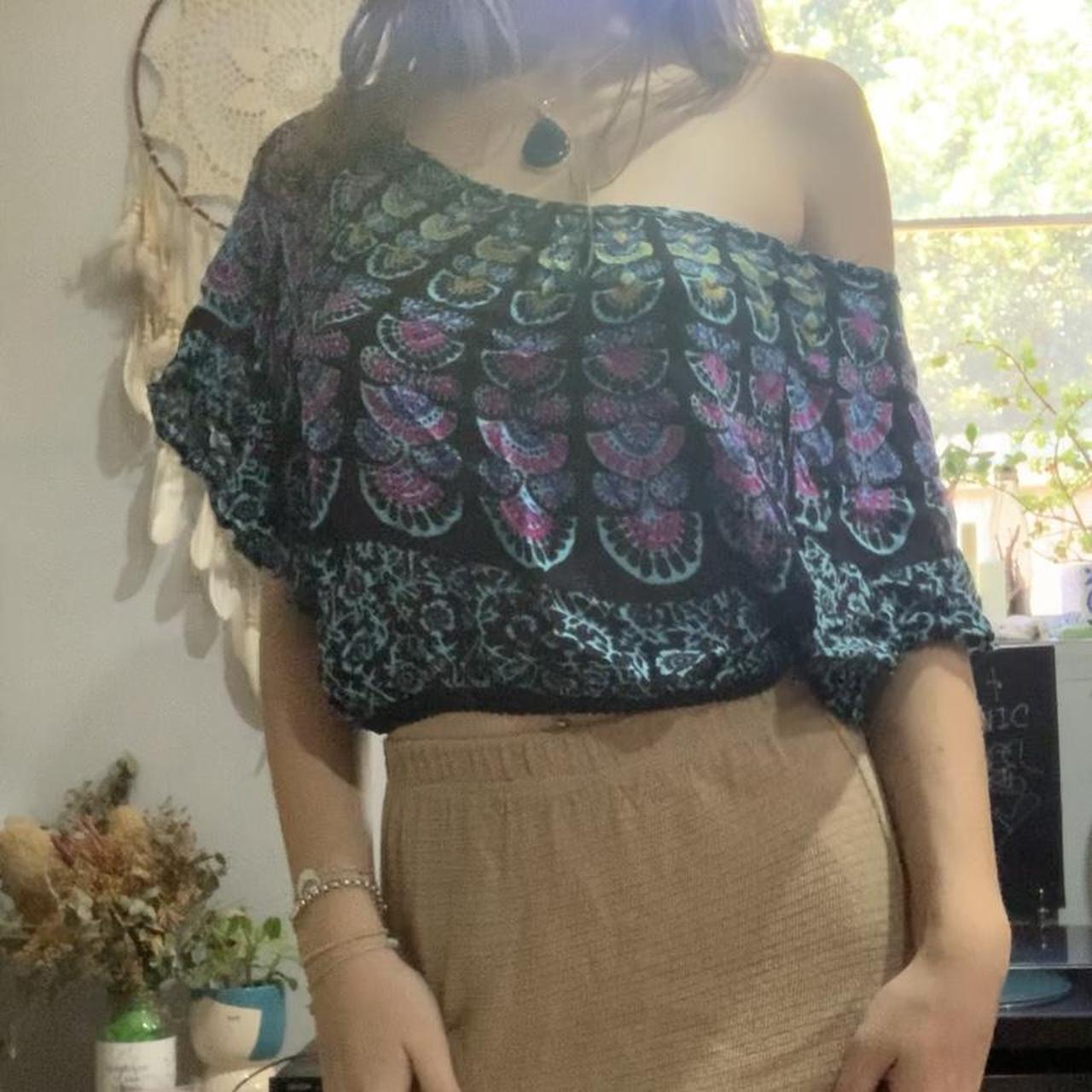 Tree of Life Off-the-shoulder Top. Bought years ago... - Depop