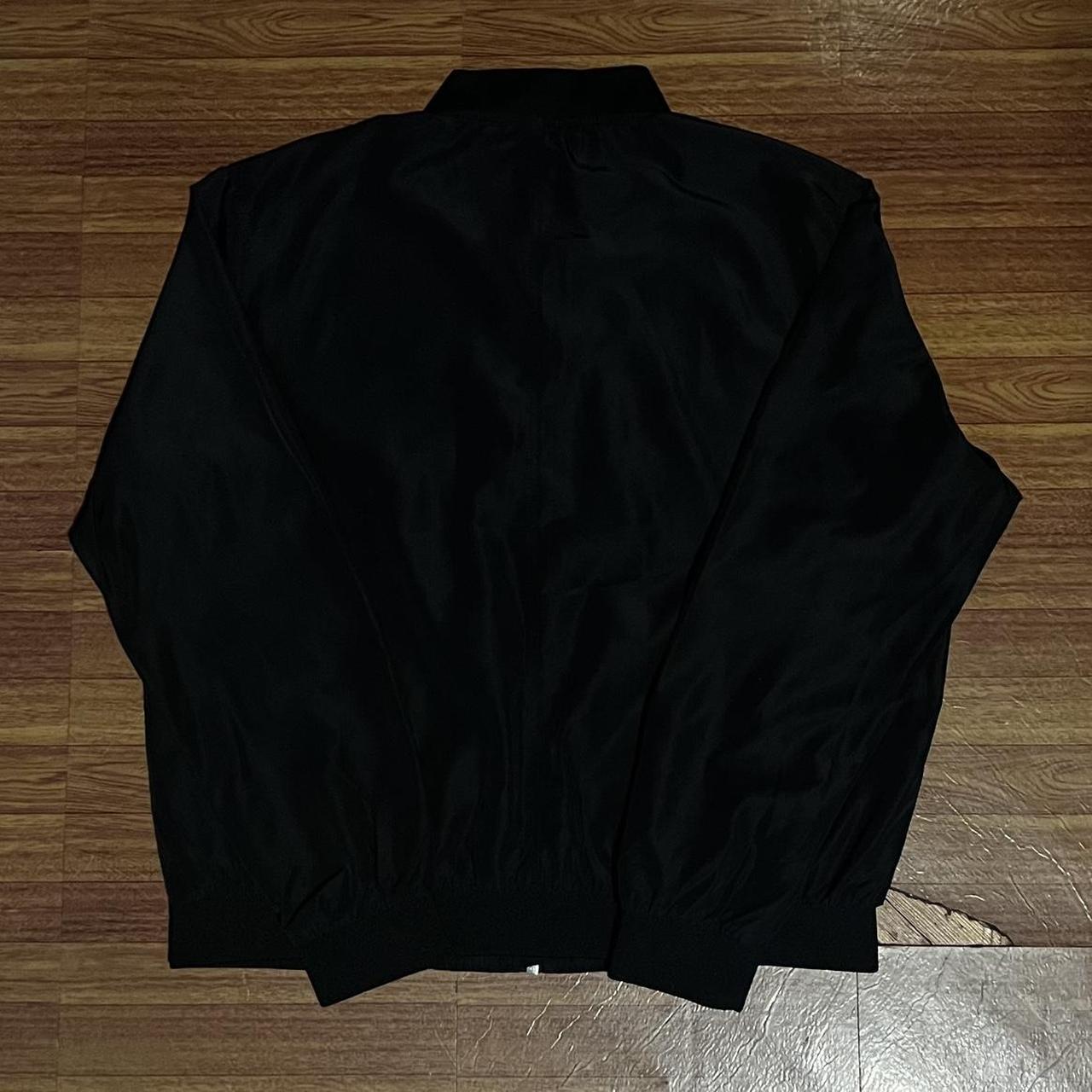 topman black bomber jacket size L tagged xl but fits... - Depop