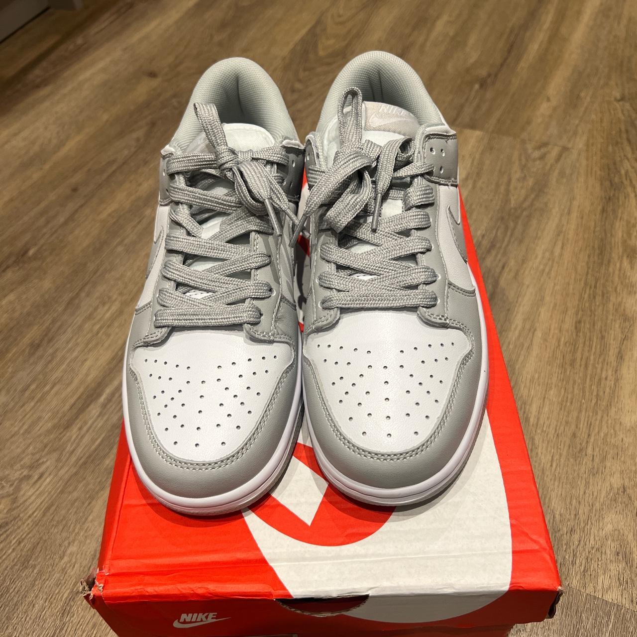 Grey Dunks low uk size 6 No offers - Depop