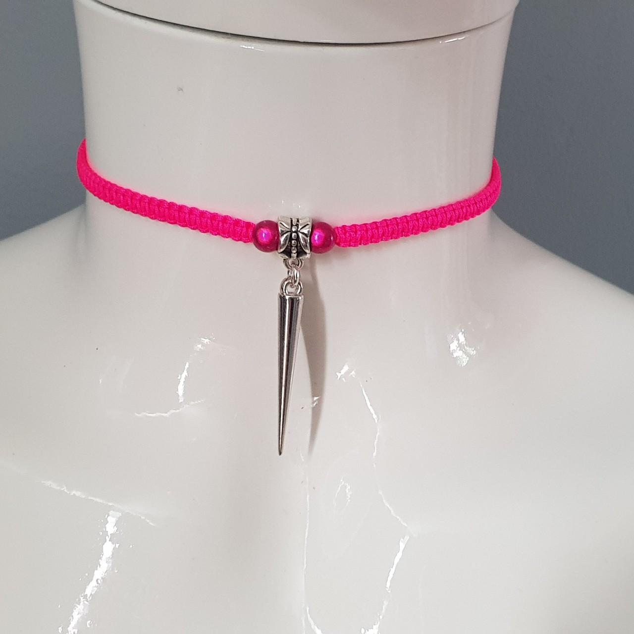 Spike choker. Handmade using an acrylic spike charm... - Depop