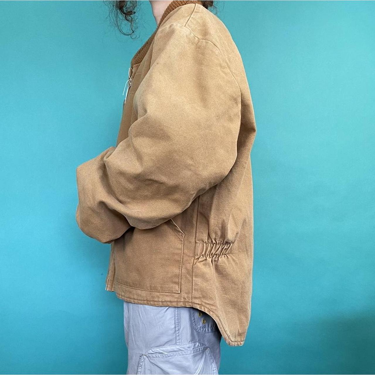 Vintage 90s CAT Detroit jacket tan. Details: -... - Depop
