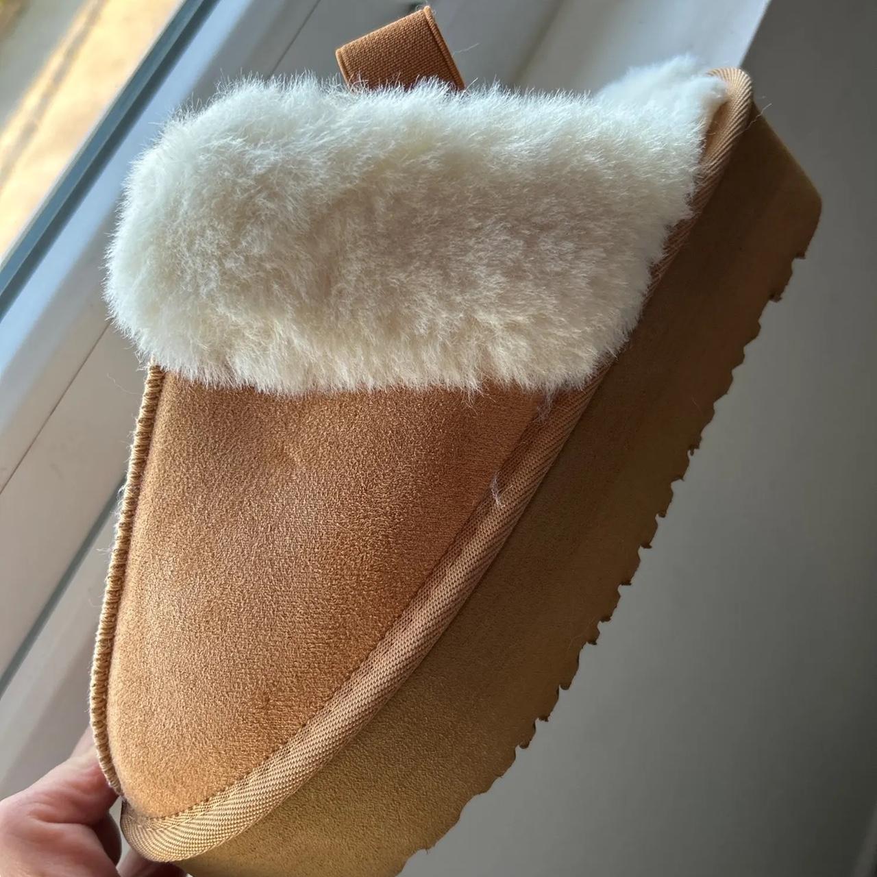 Ugg style fur slippers with or without back straps... - Depop