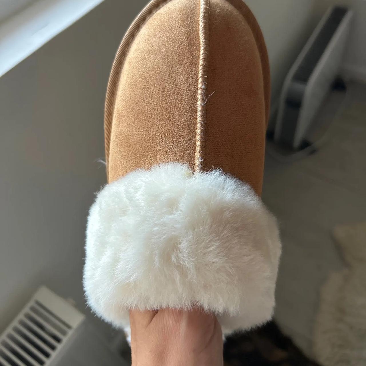 Ugg style fur slippers with or without back straps... - Depop