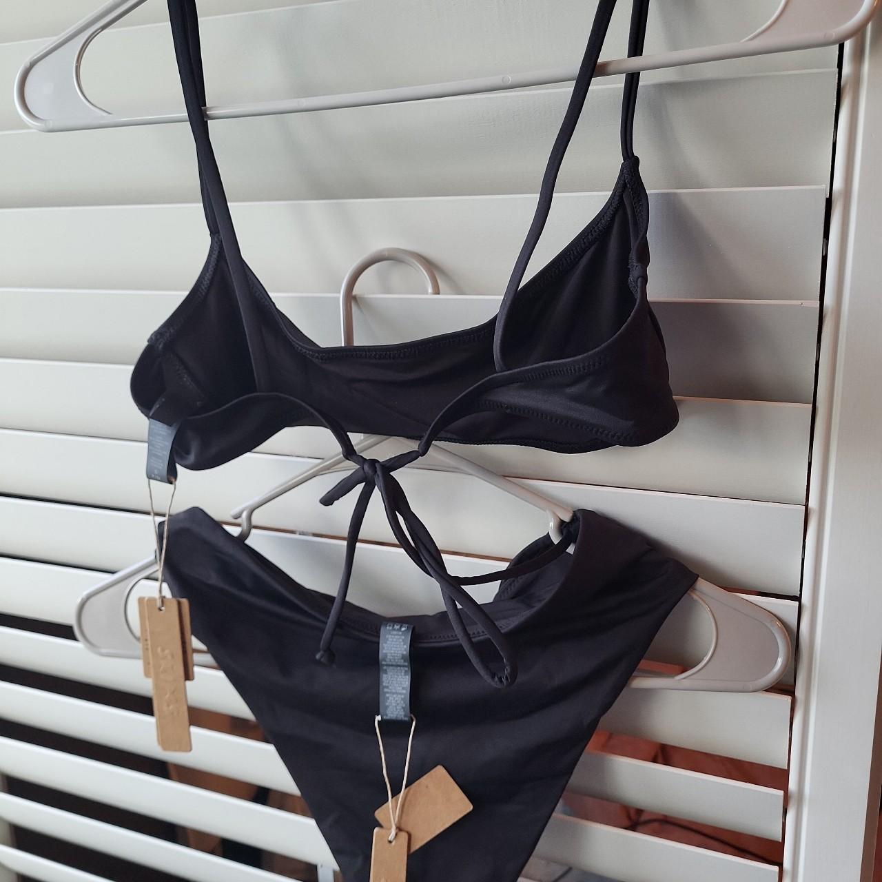 NWT Skims Swimsuit Bikini Set Size Small Onyx Skims... - Depop