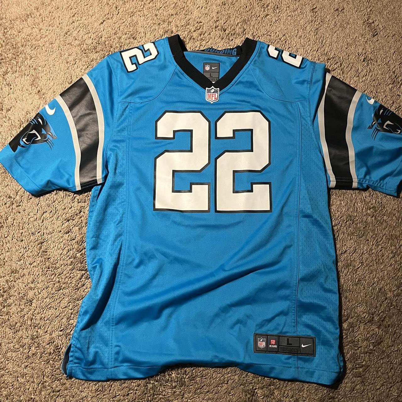 Nike Carolina Panthers Christian McCaffrey Large... | Depop