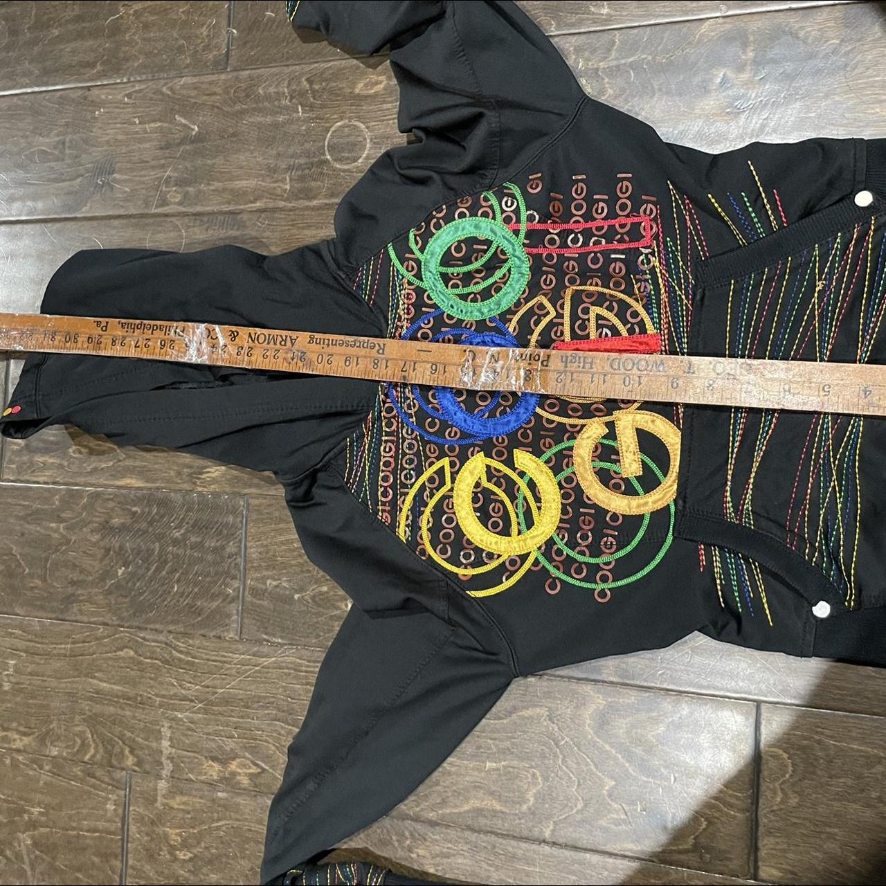 Y2K Coogi Womens Zip Up Hoodie Size S embroidered... - Depop