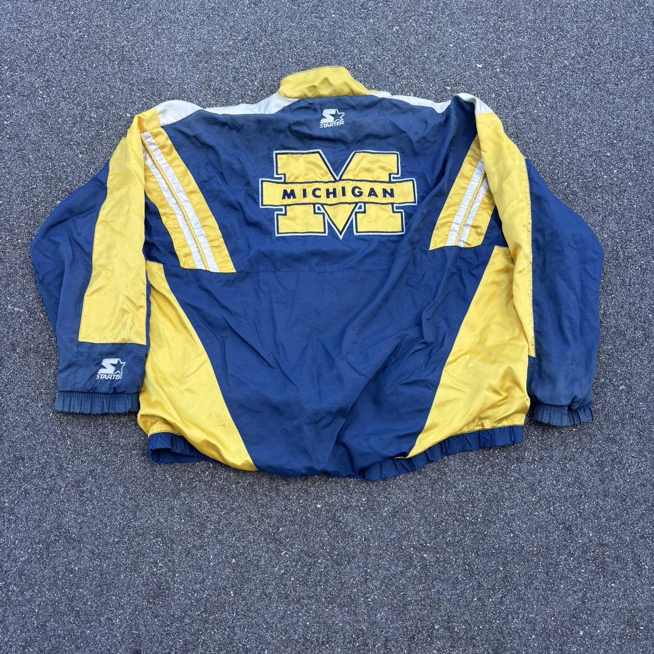 Vtg 90s University of Michigan starter jacket size L... - Depop