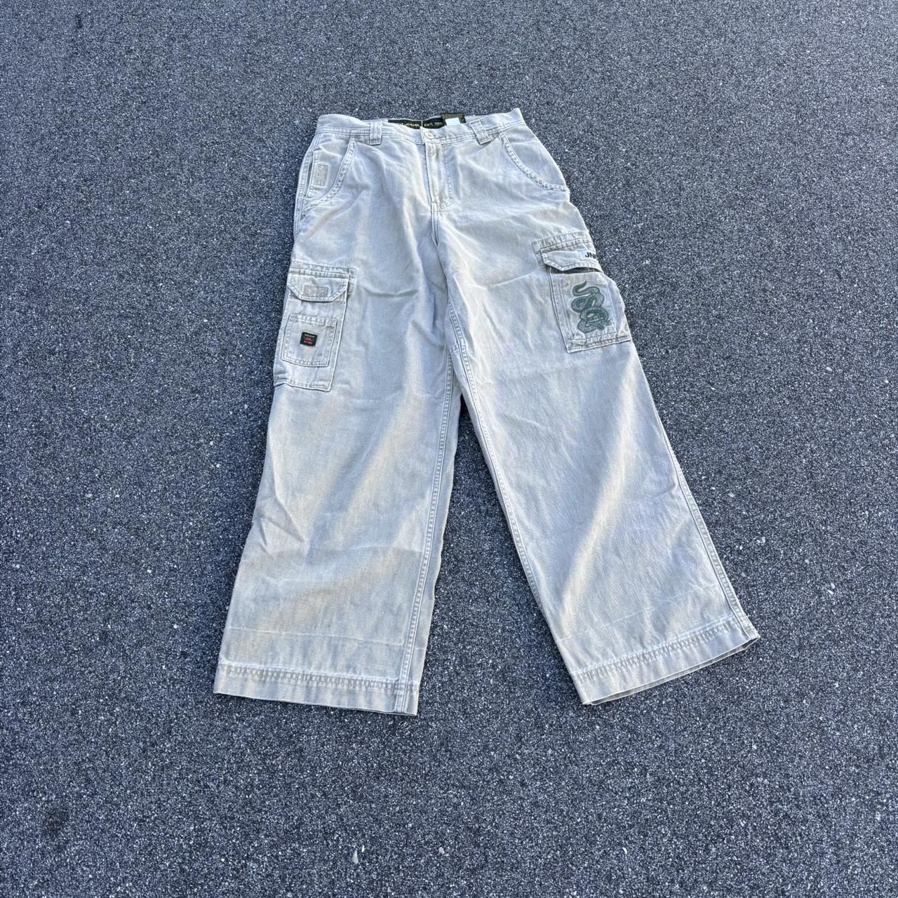 Vintage Jnco Jeans Snake Cargo Pants Size 30x30... - Depop