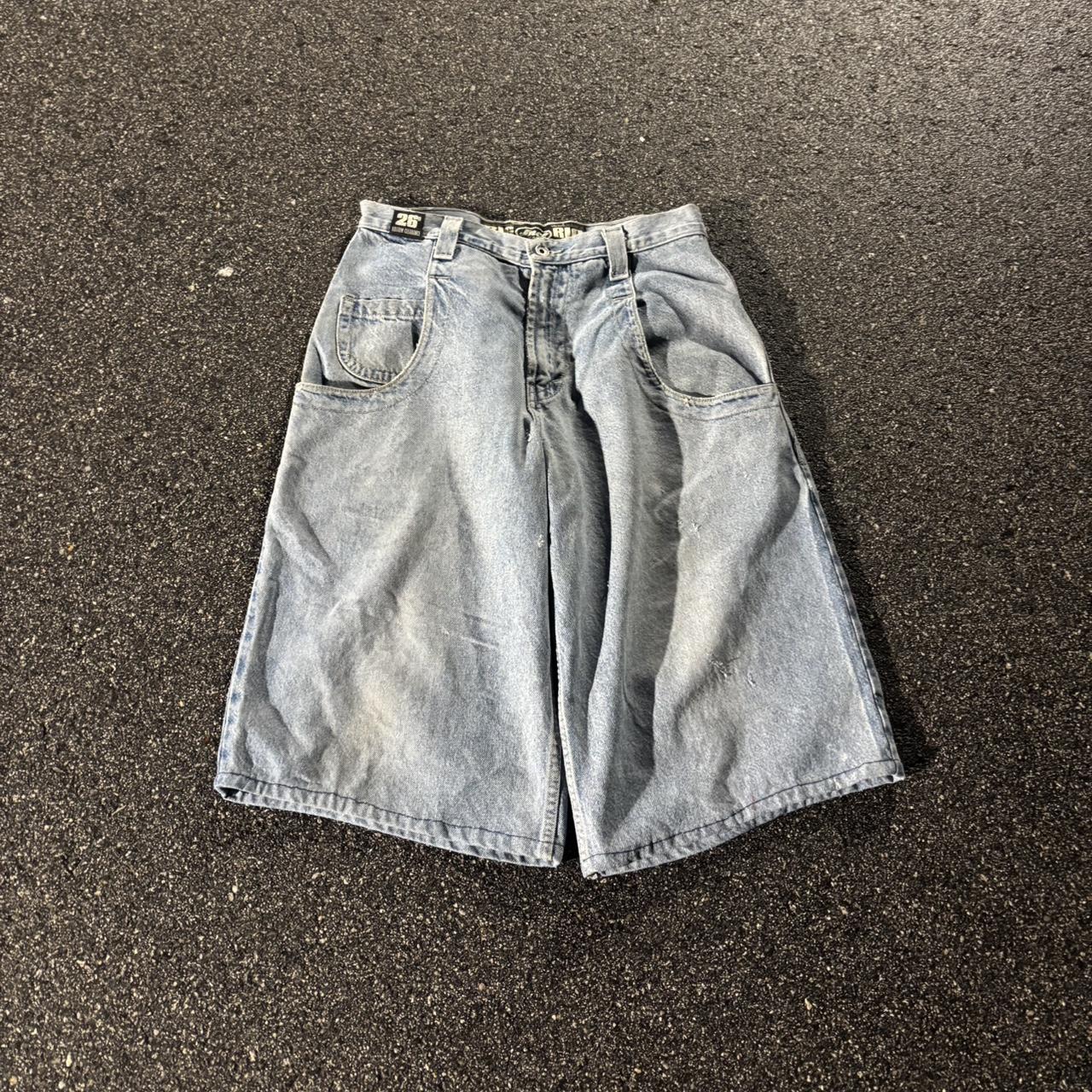 Vintage 90s Jnco Big Rig 24” Wide Leg Jorts size 34... | Depop
