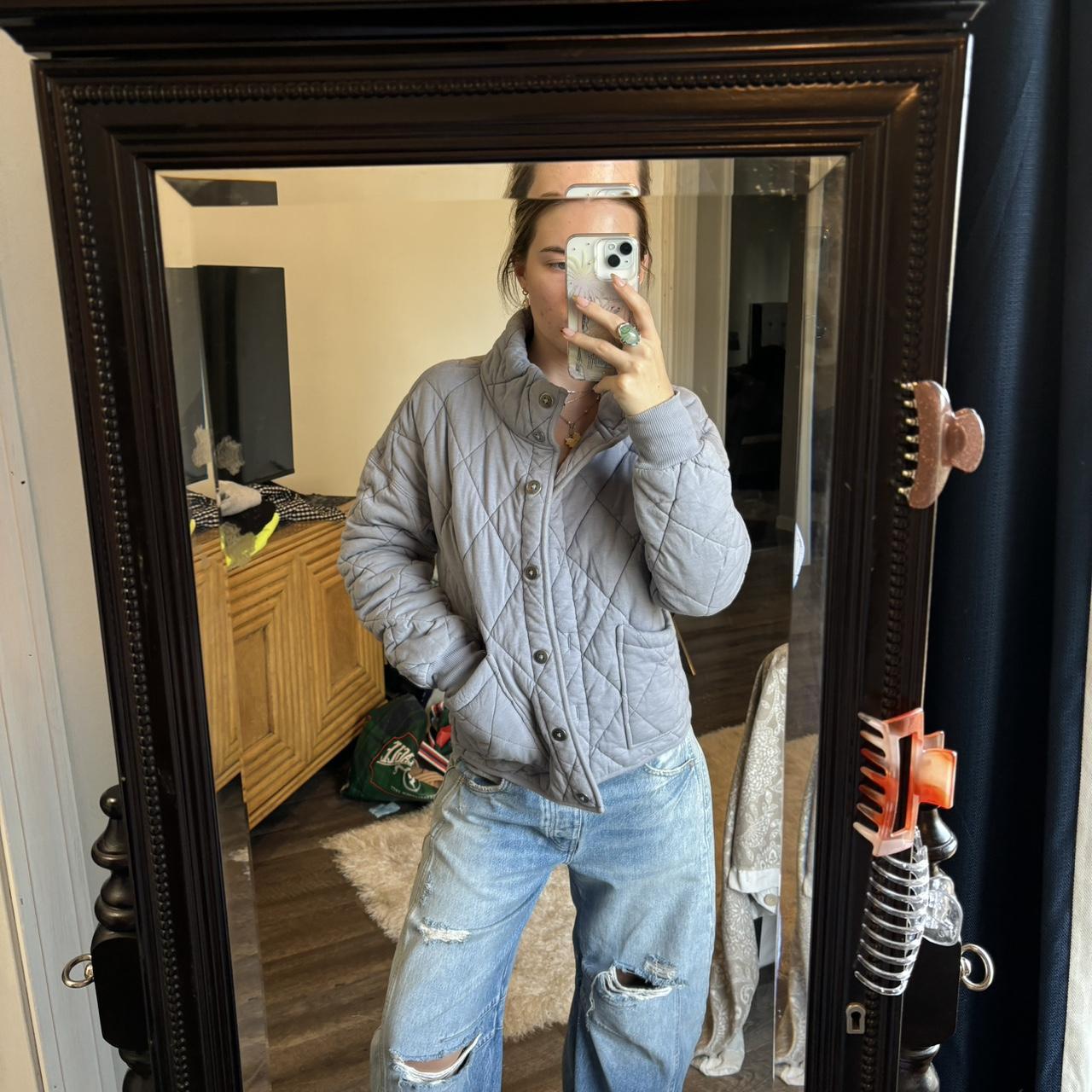 Wild fable quilted jacket minor pilling - Depop