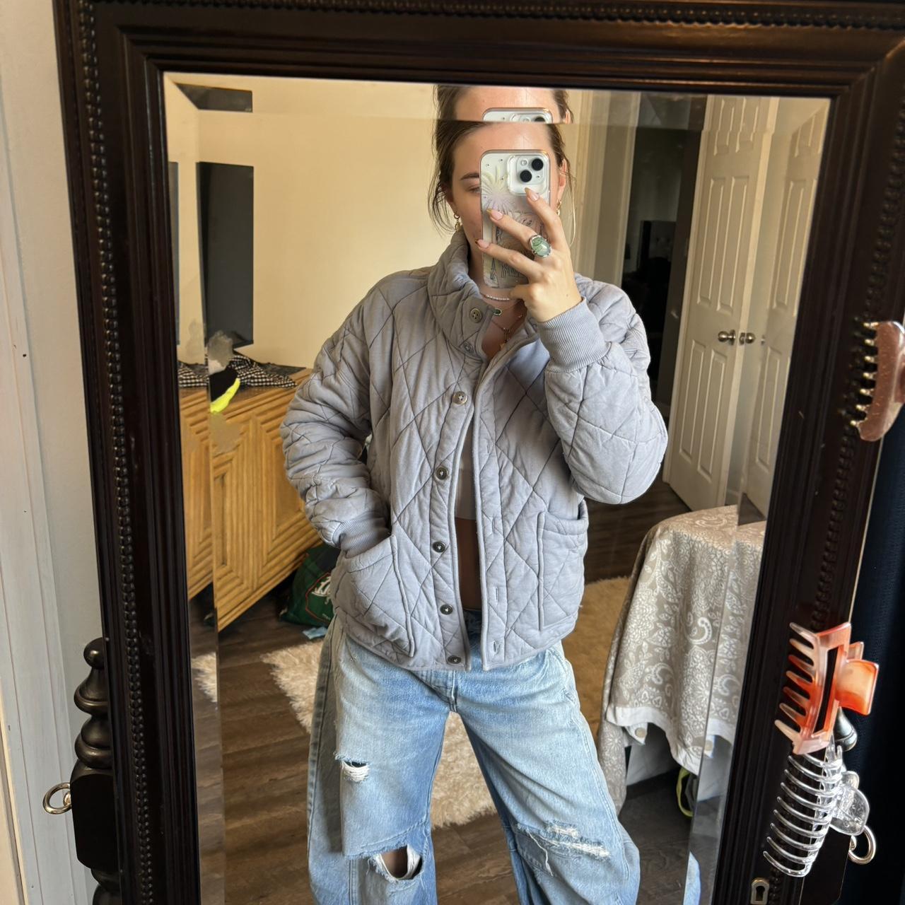 Wild fable quilted jacket minor pilling - Depop