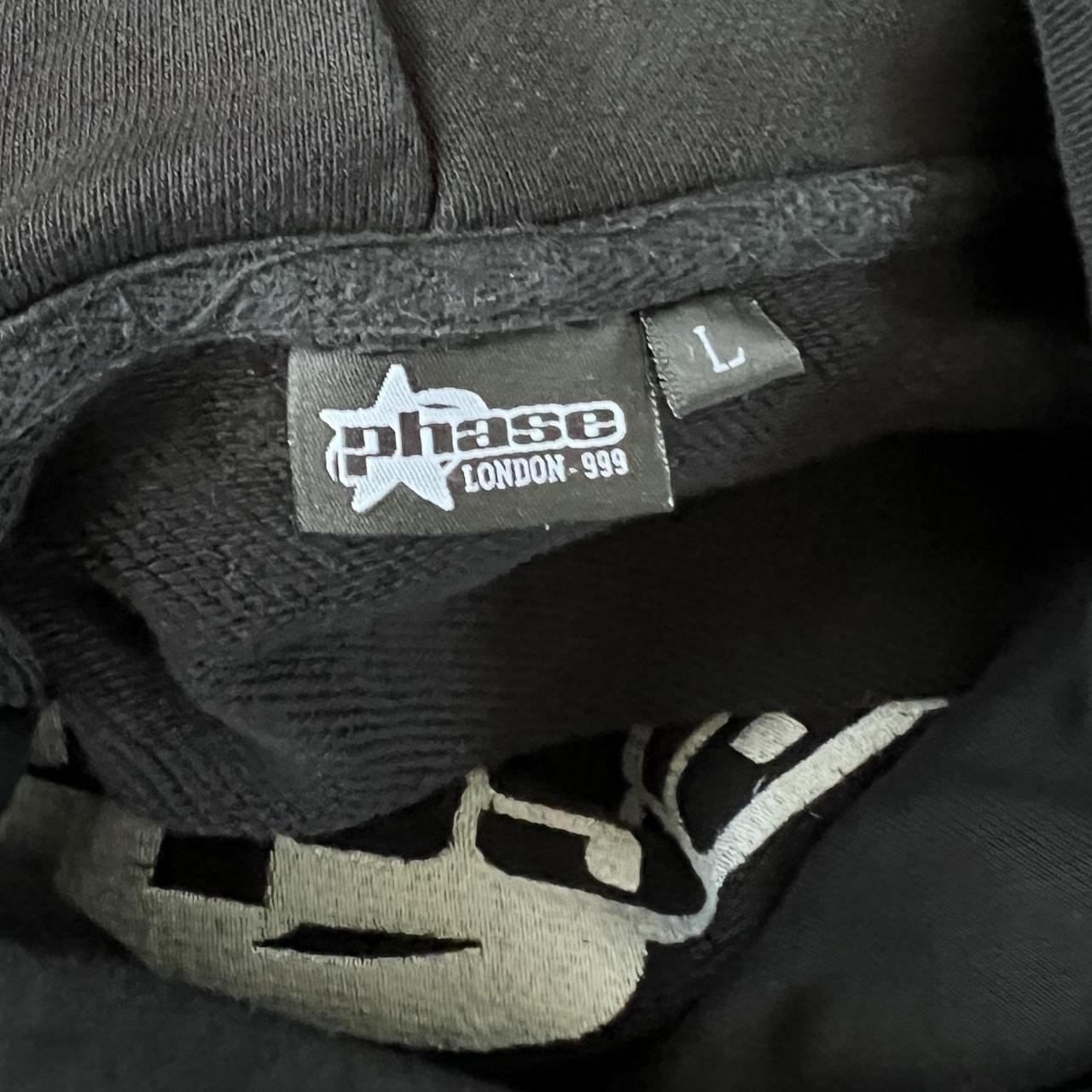 Phase London black heavy weight hoodie Black with... - Depop