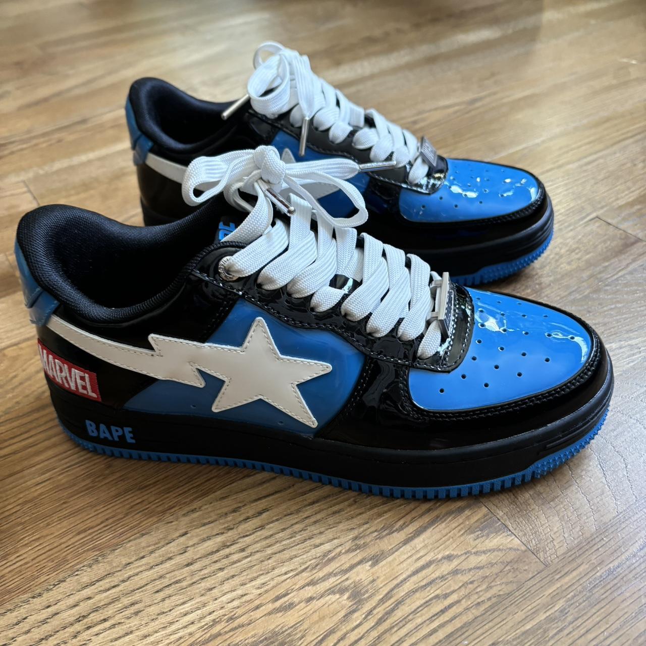 Bathing Ape Bape Sta Venom Shoes in black Size... - Depop