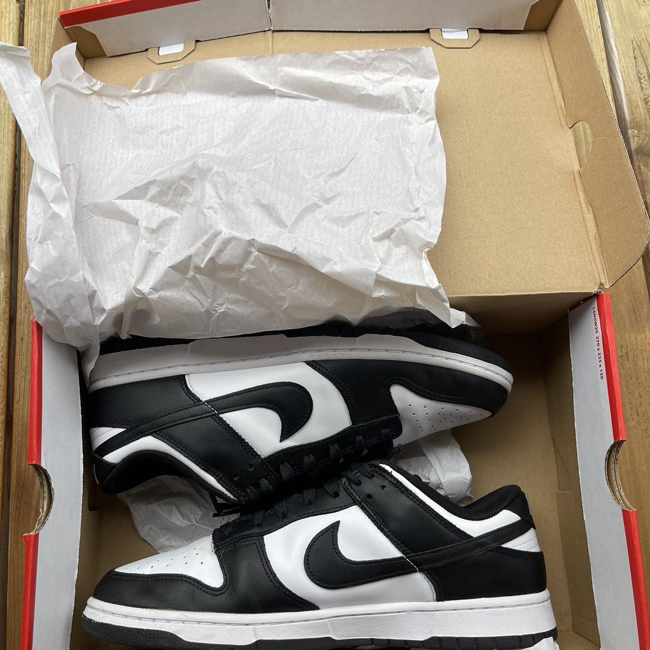 Nike Panda Dunks -worn under 10 times -cleaned off... - Depop