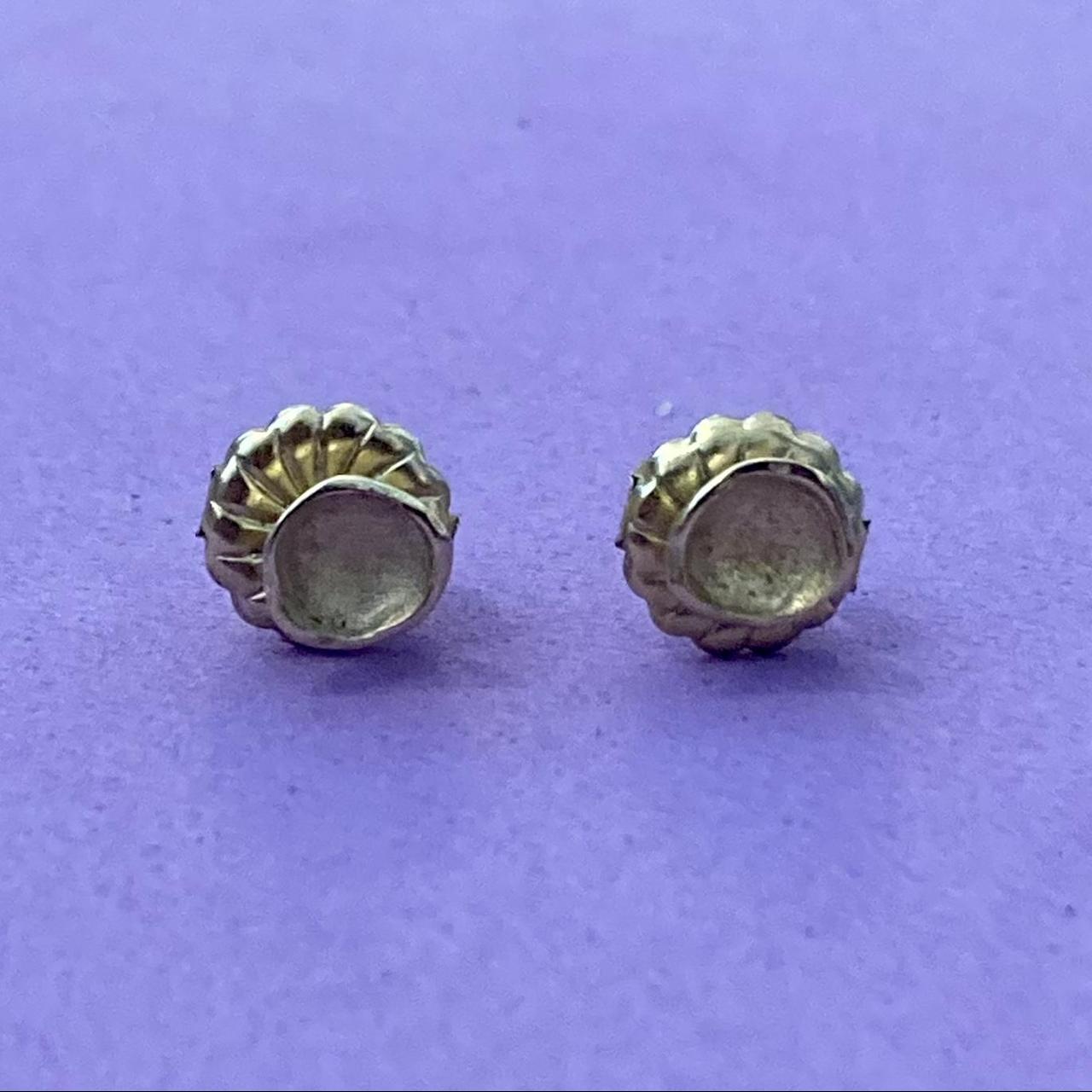 PHILIPPA ROBERTS small round flat studs earrings... - Depop