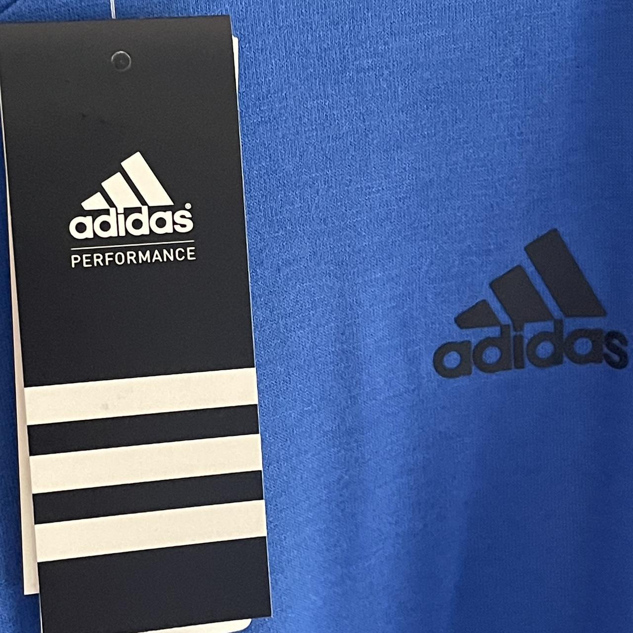 Adidas running T-shirt 🏷️ Blue #running #adidas... - Depop