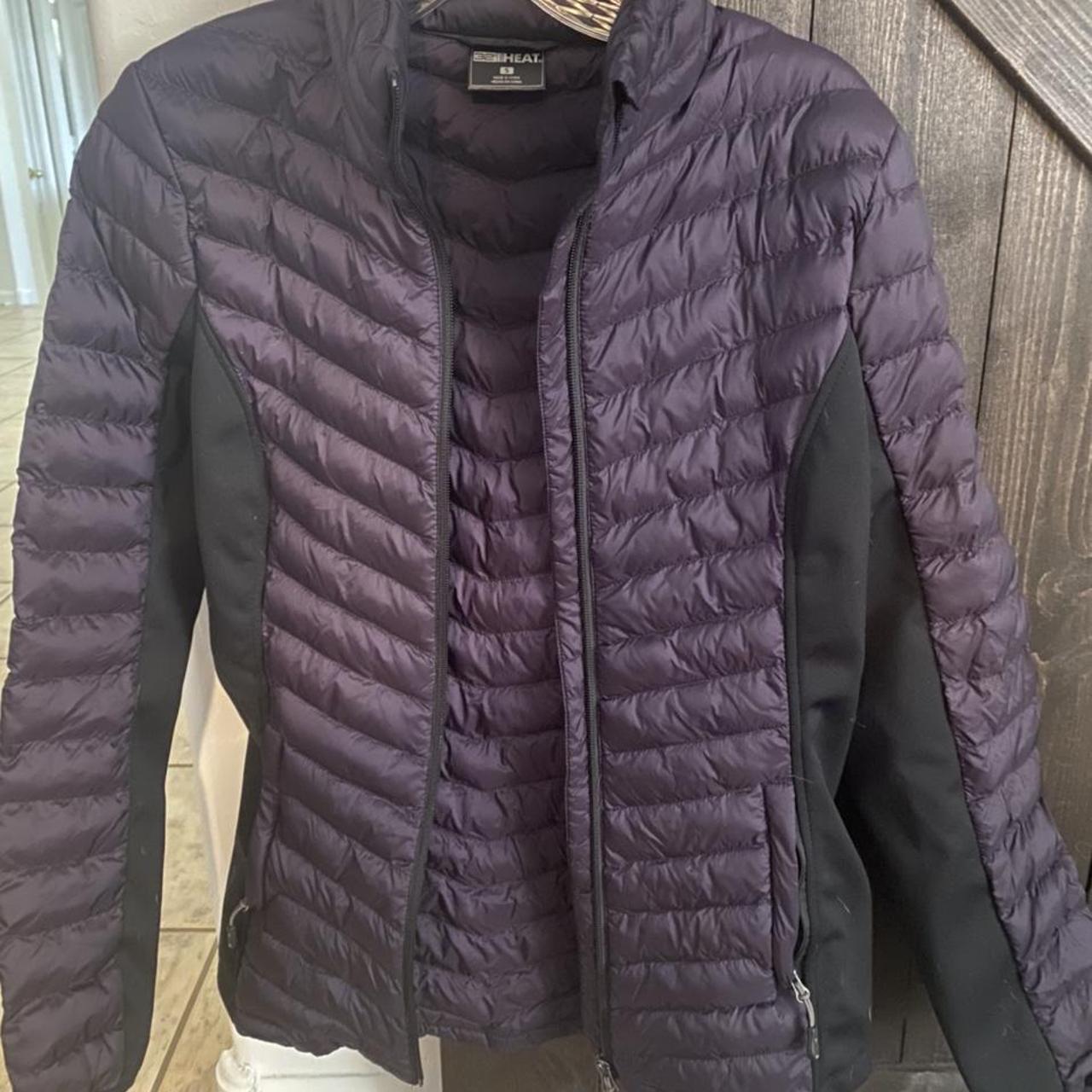 Beautiful dark purple jacket. Worn once, then we... - Depop