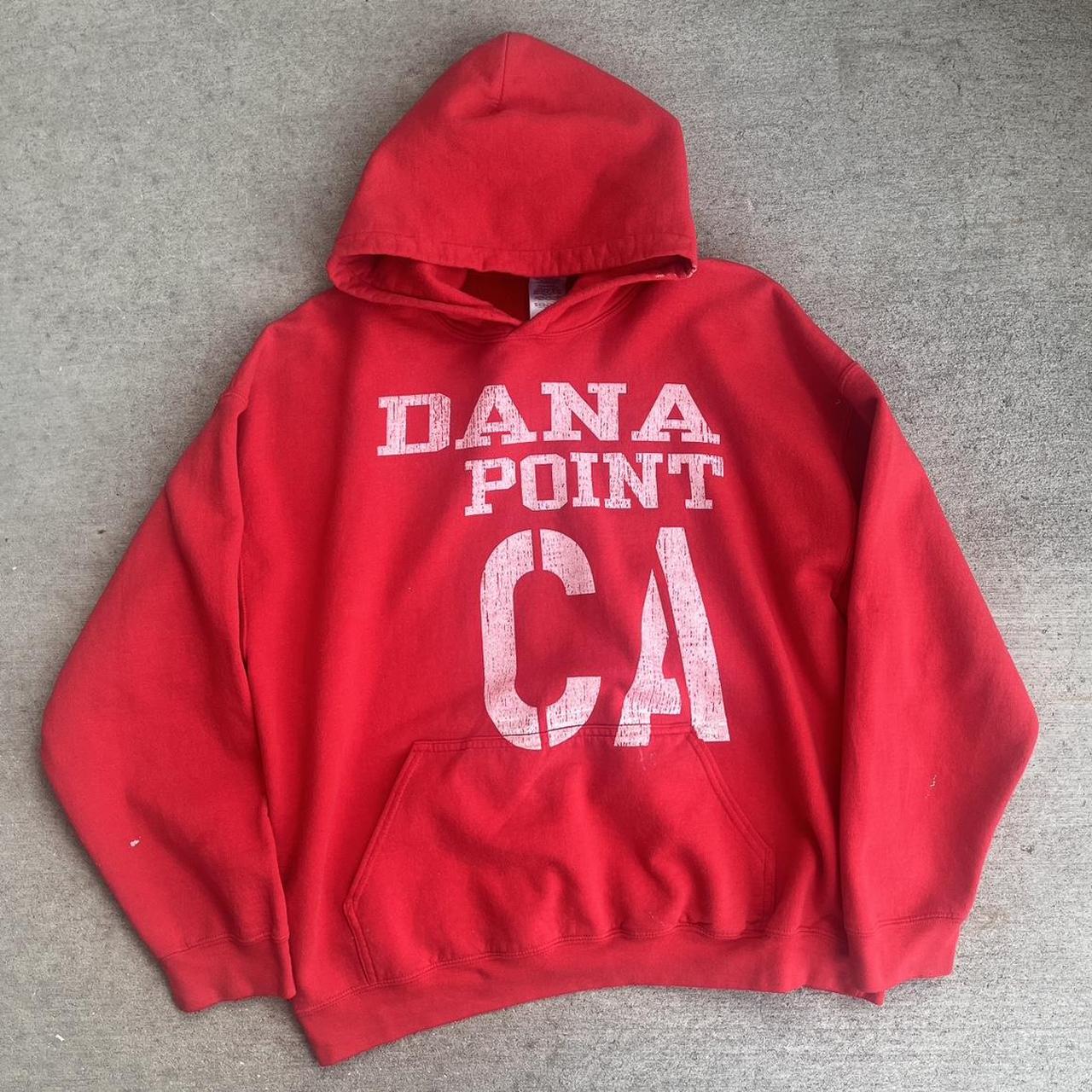 Red boxy fit hoodie size xl #boxy #gorp #russel... - Depop