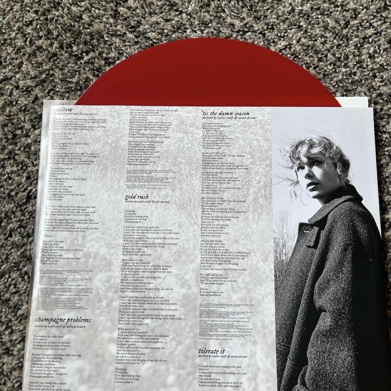 Taylor Swifts Evermore Vinyl Target Red... - Depop