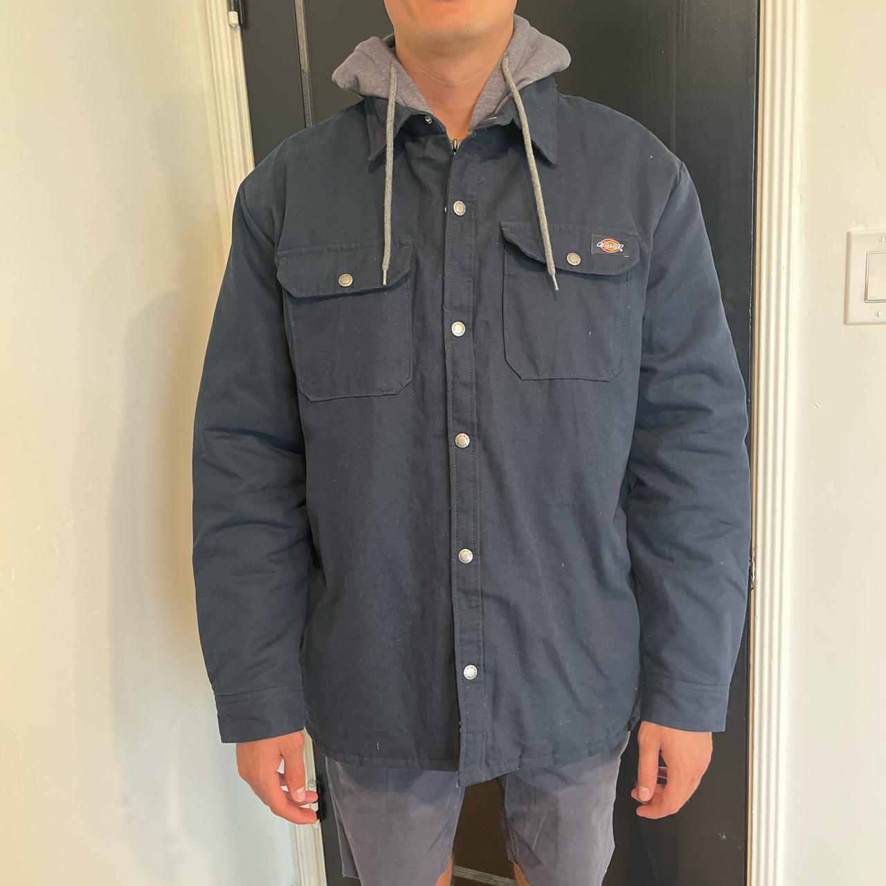 Dickies work jacket navy blue size men’s XL - Depop