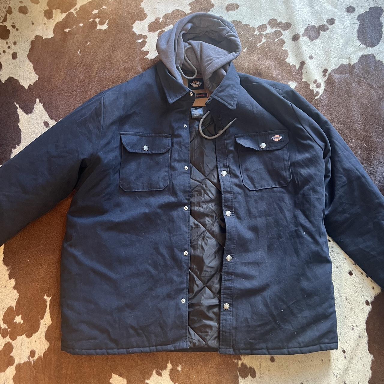 Dickies work jacket navy blue size men’s XL - Depop