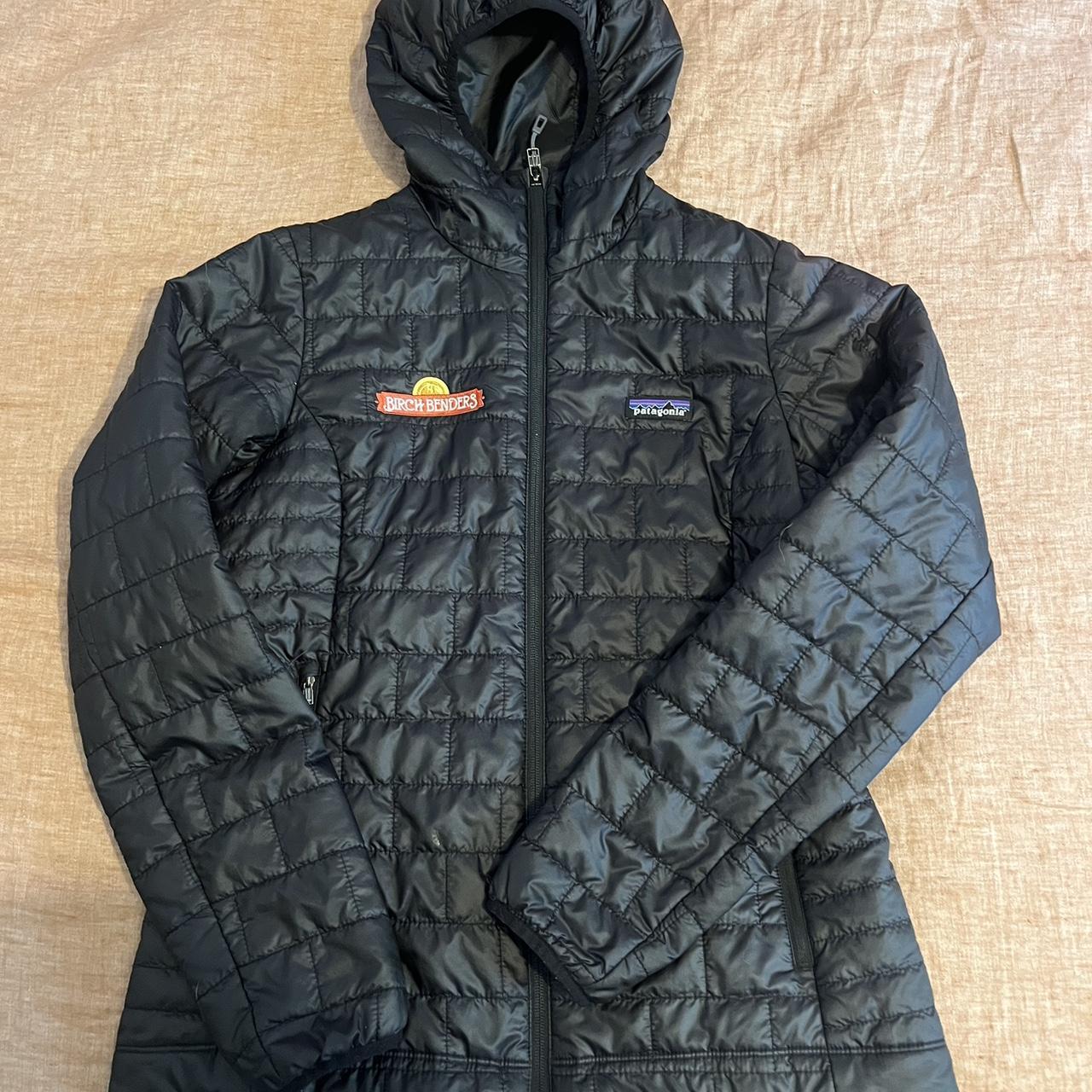 Patagonia nano puff embroidered women’s jacket with... - Depop