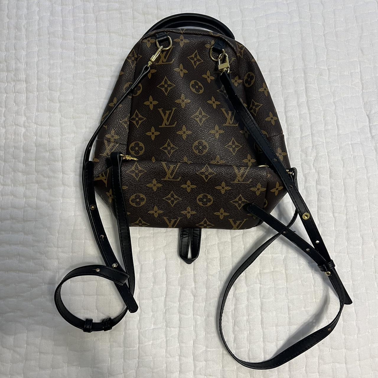 Small fake Louis Vuitton backpack in great condition... - Depop