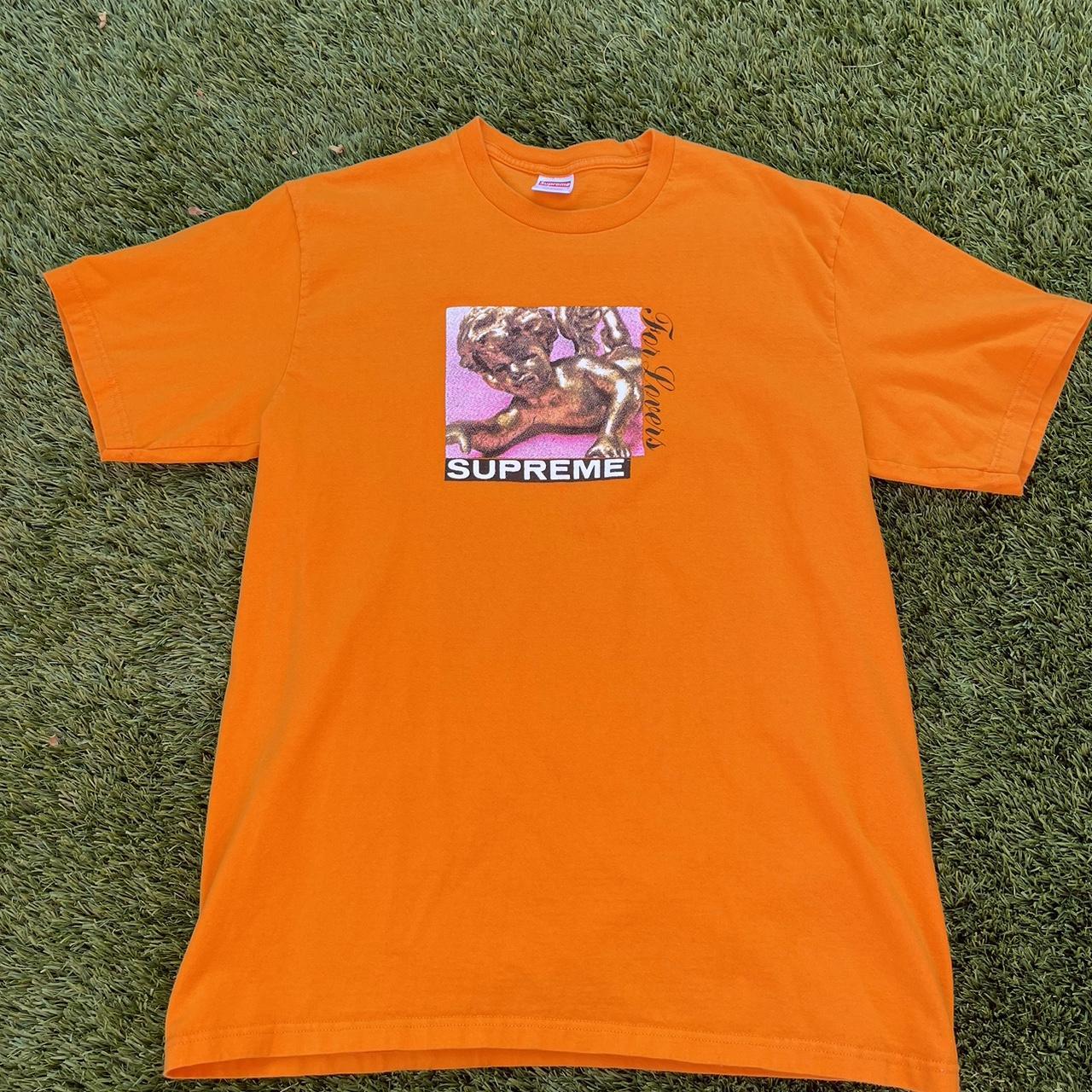 Supreme For Lovers Cupid Tee Orange #Supreme... - Depop