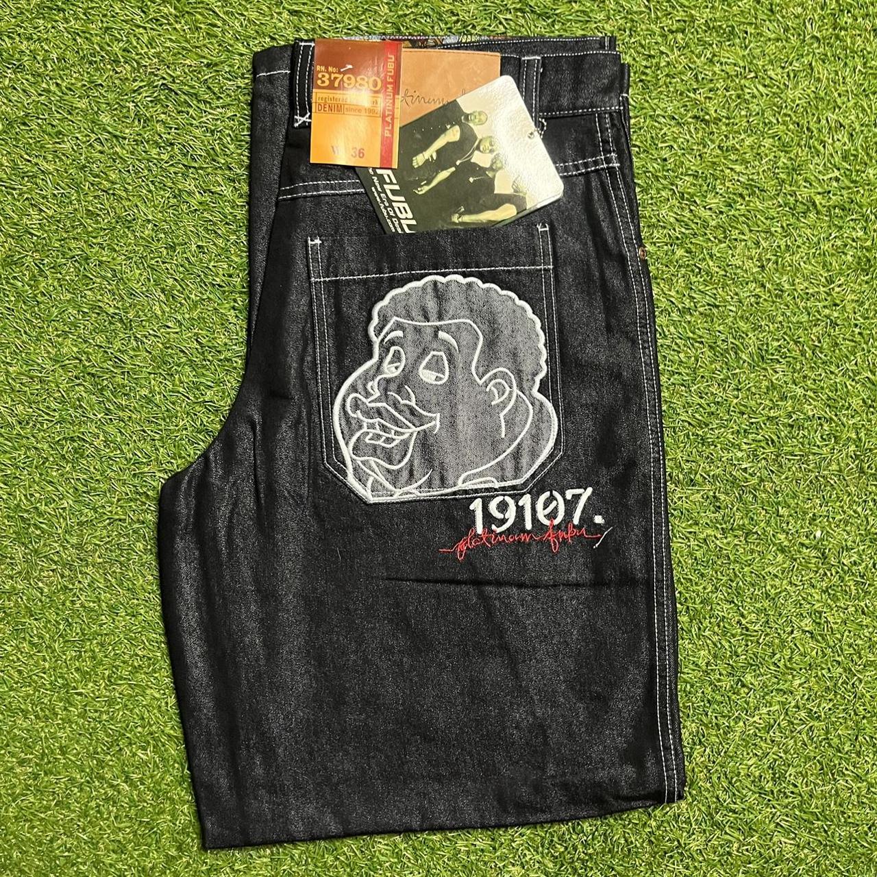 Platinum Fubu Jeans Vintage New With Tags... - Depop