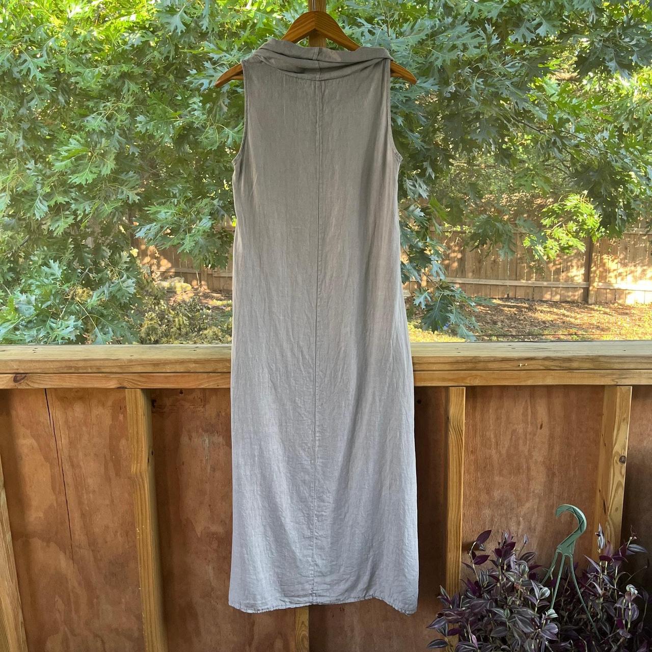 Francesca Bettini 100% Italian Linen Cowl Neck... - Depop