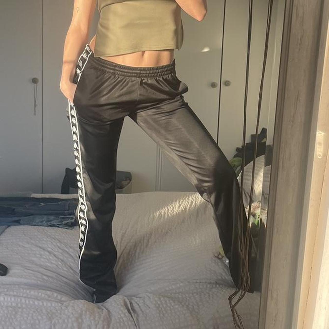 Kappa trackies with popper buttons on one side - Depop