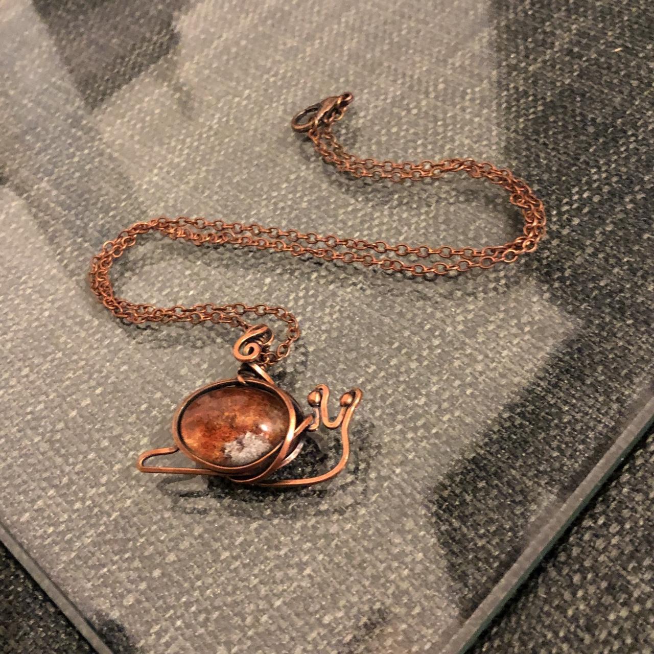 This is a OOAK handcrafted wire wrapped snail... | Depop