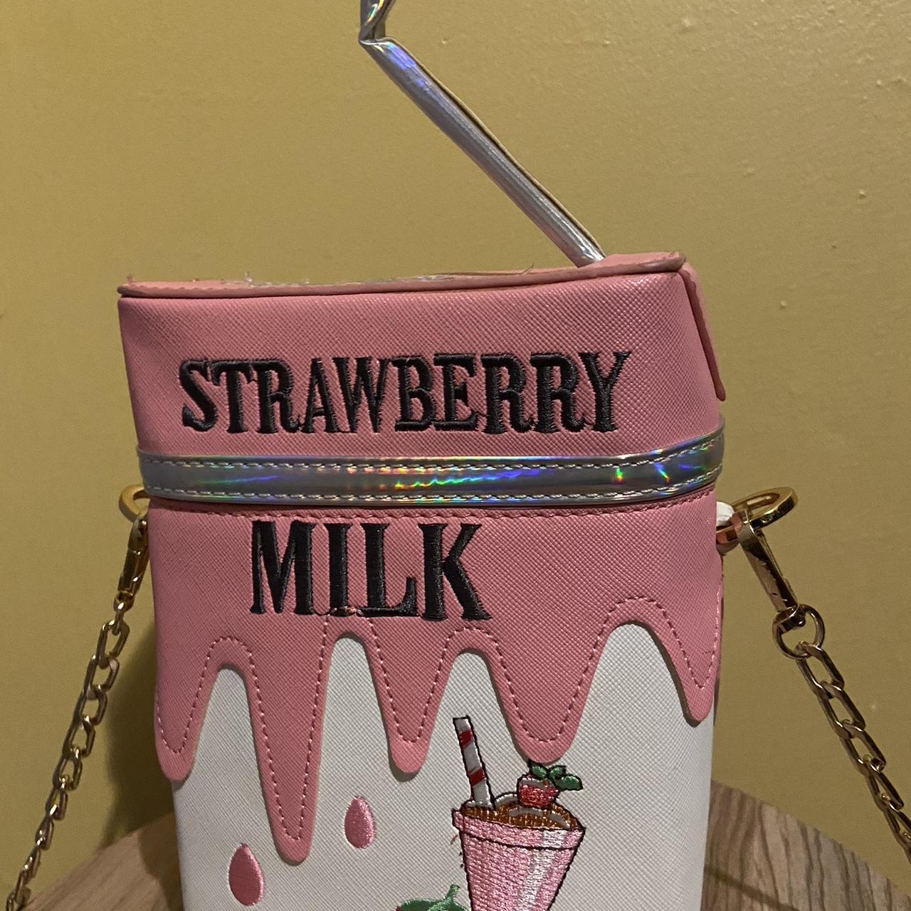Strawberry Milk purse Super cute, very light signs... - Depop