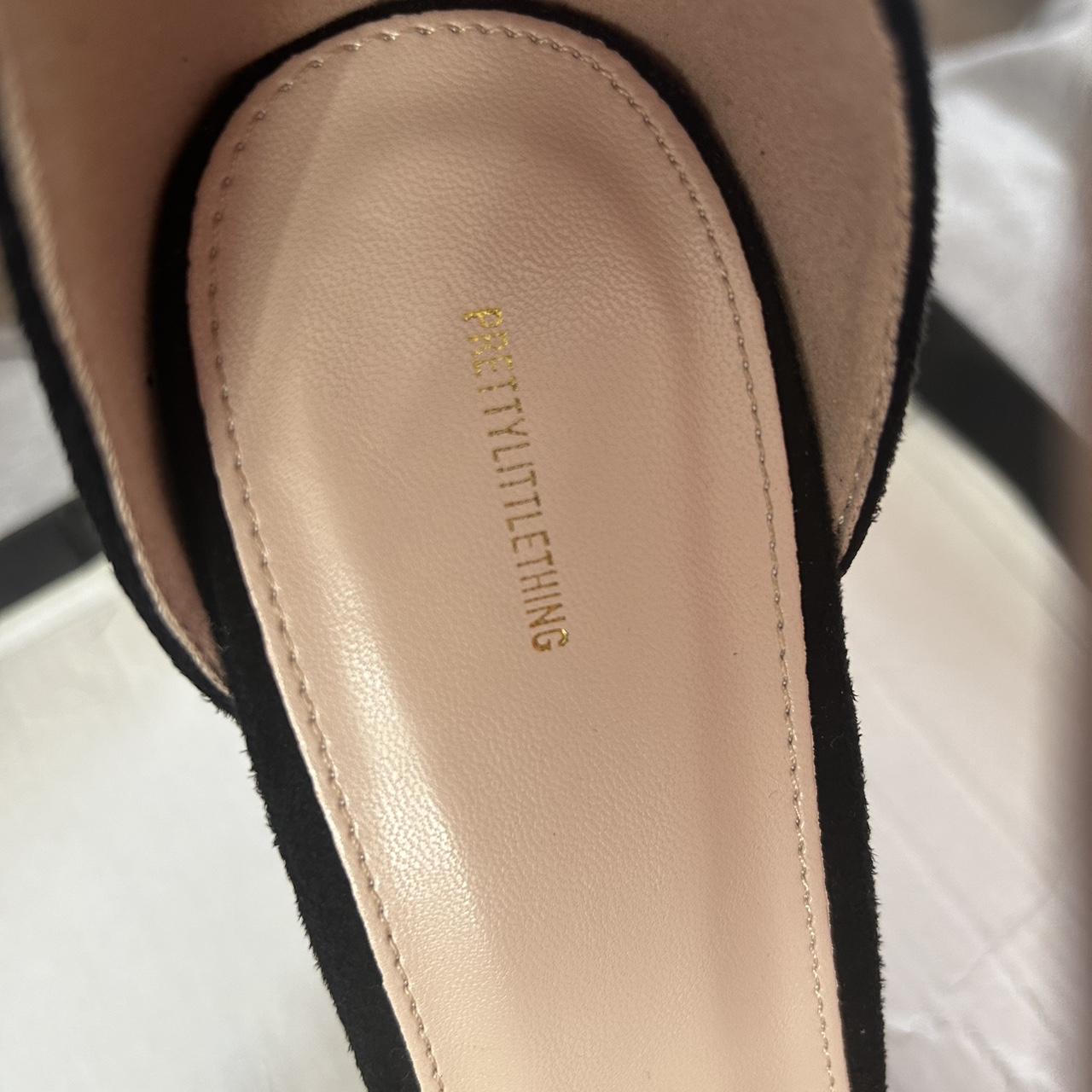 Prettylittlething black platform heels Never worn... - Depop
