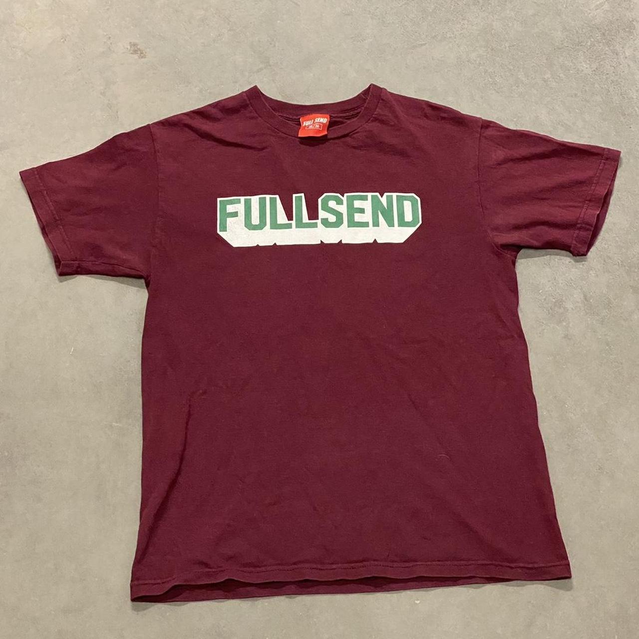 Full Send front script logo t-shirt - made in... - Depop