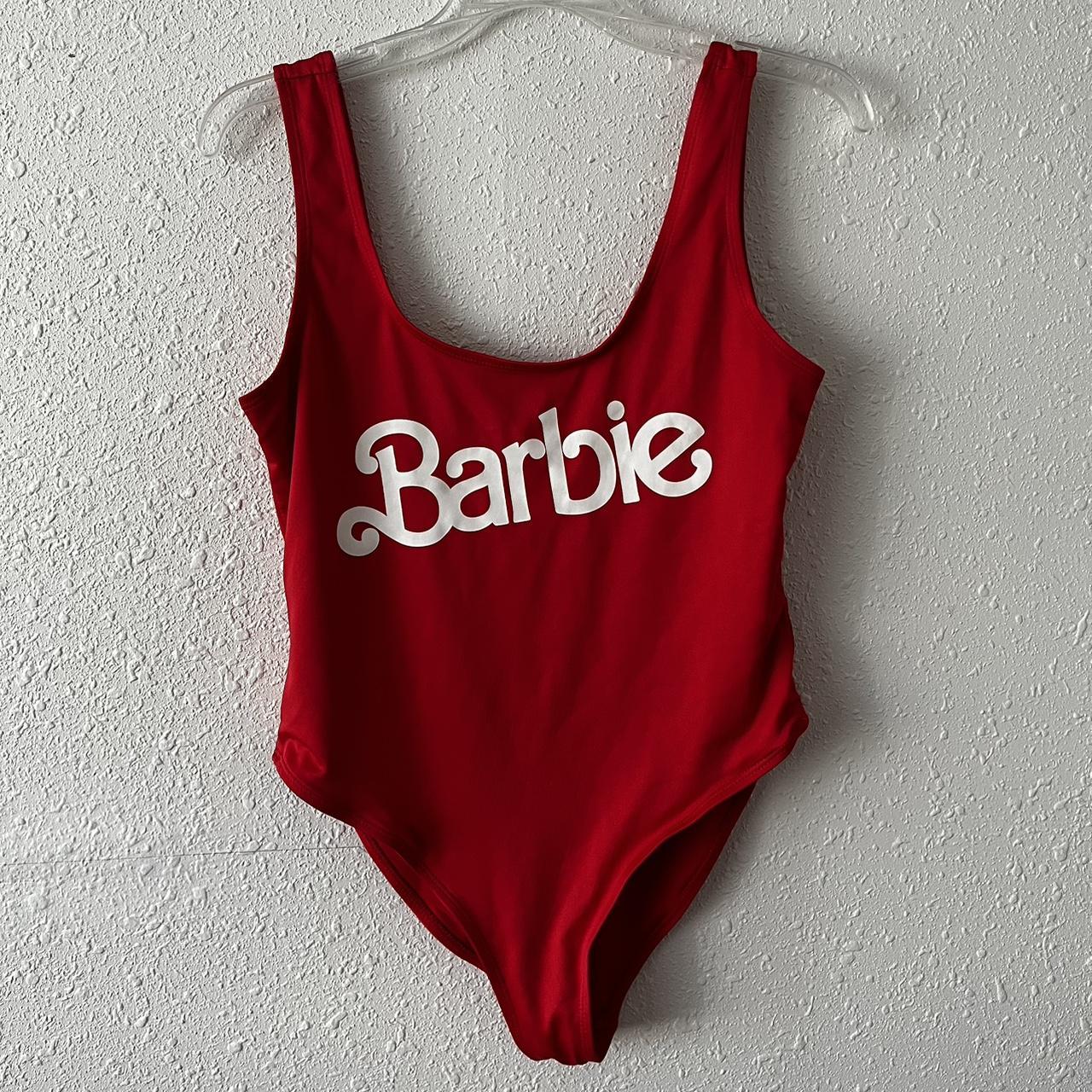 red barbie swimsuit (i’m 5’7” and 34C and it fits me... - Depop
