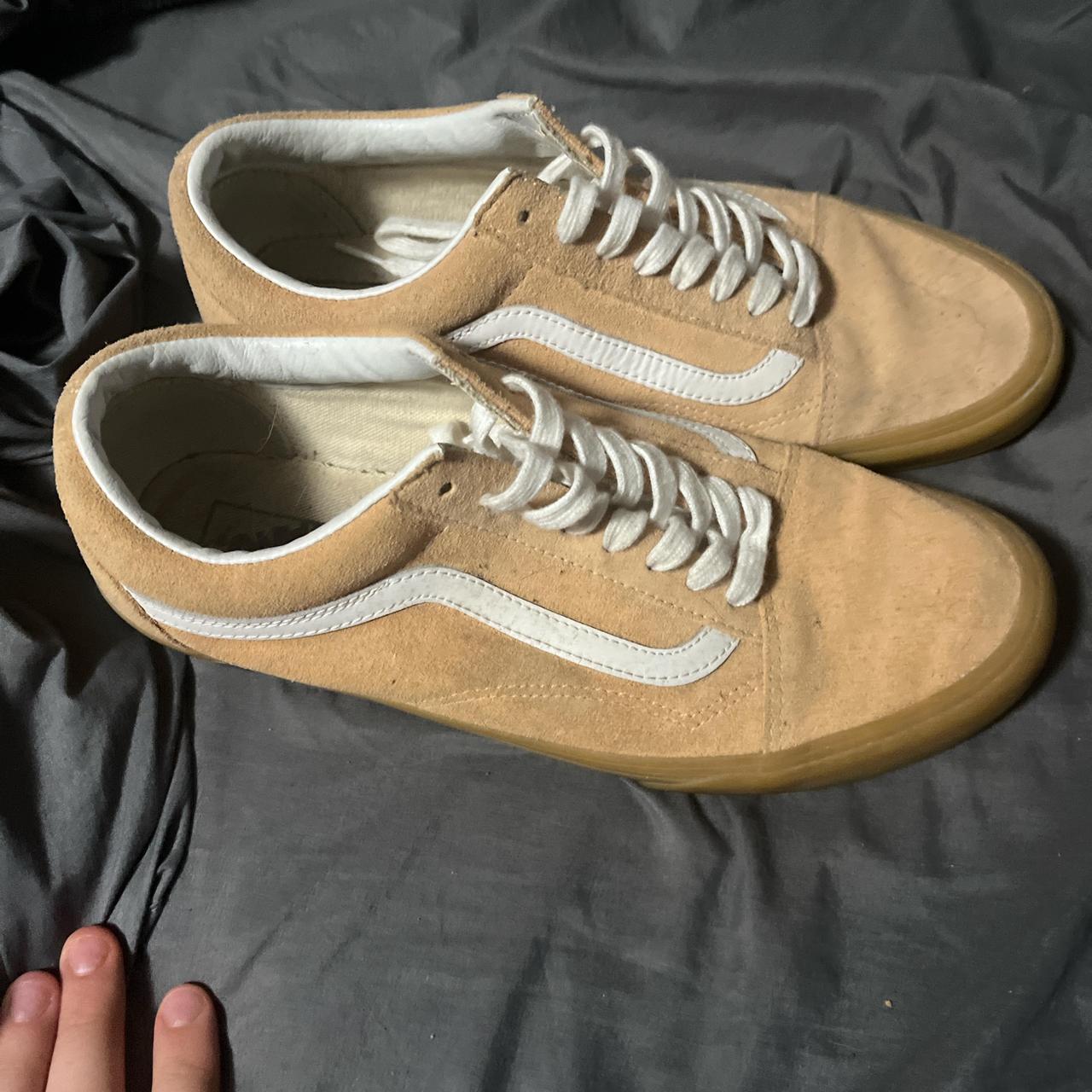 Tan Vans size 10.5 very nice condition. No Box - Depop