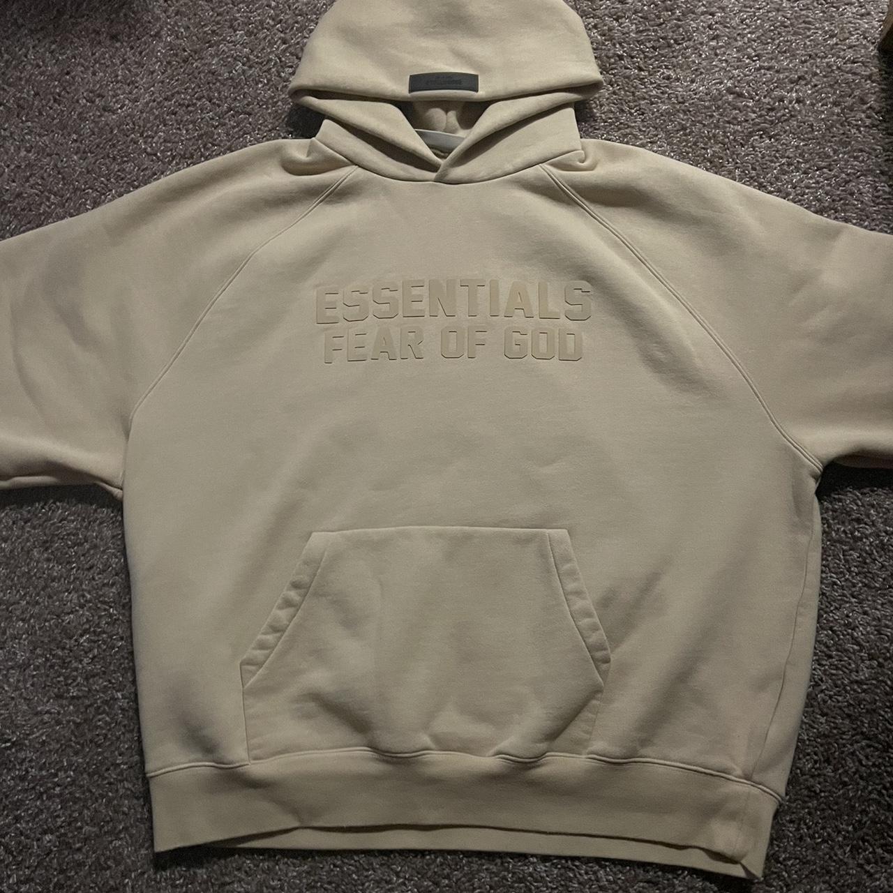 Essentials FOG Sand Hoodie (Fear Of God) Straight... - Depop