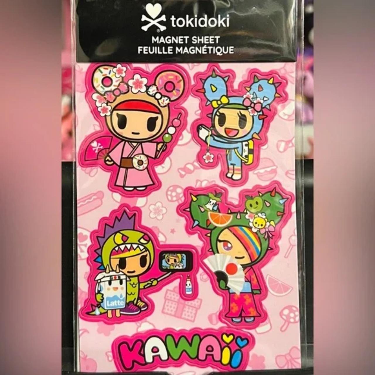 TokiDoki Magnet Set with SANDy, Donutini, and... | Depop