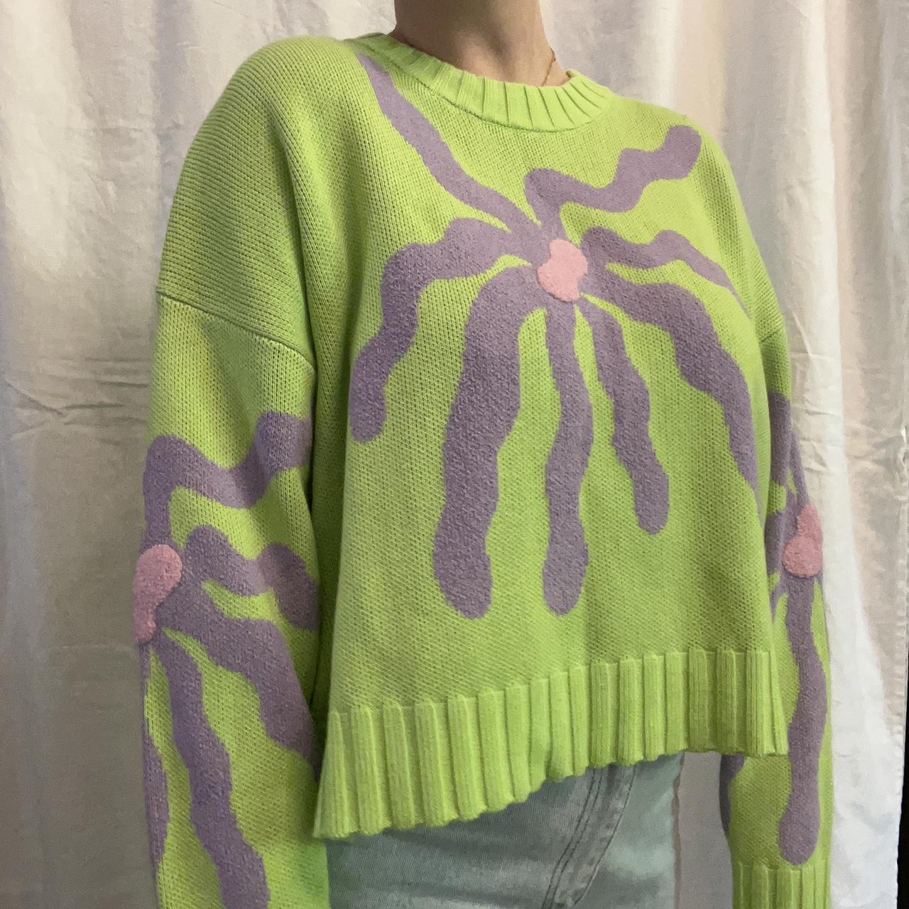 GORMAN Garden Party Knit Jumper Funky design Thick... | Depop