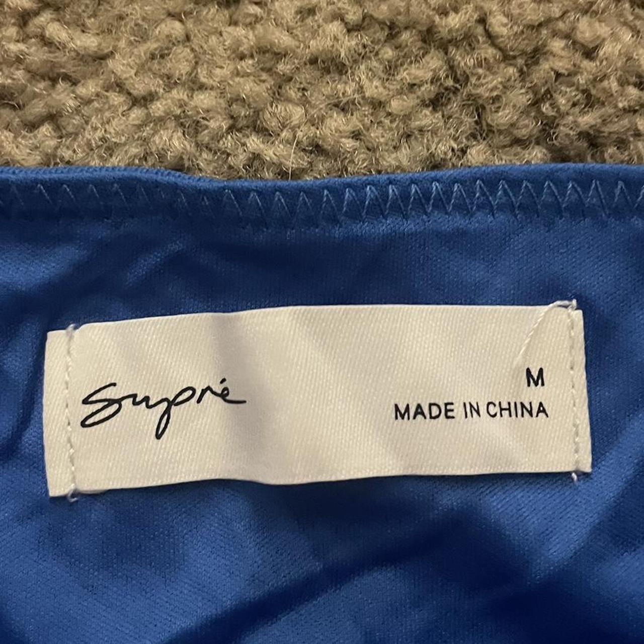 Blue holter neck top perfect for partys or can... - Depop