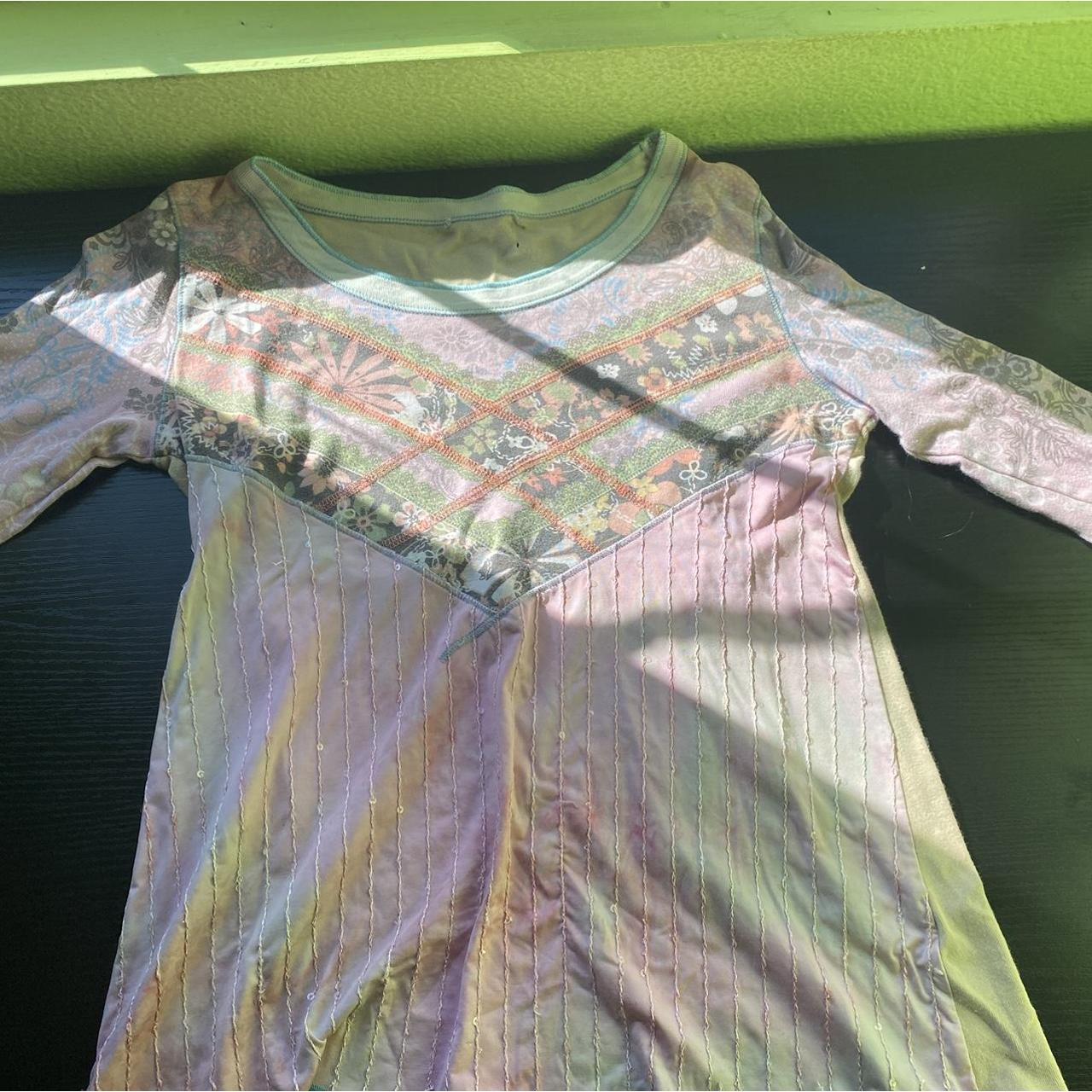 *repop* Pink grunge fairy core top. Small whole on... - Depop